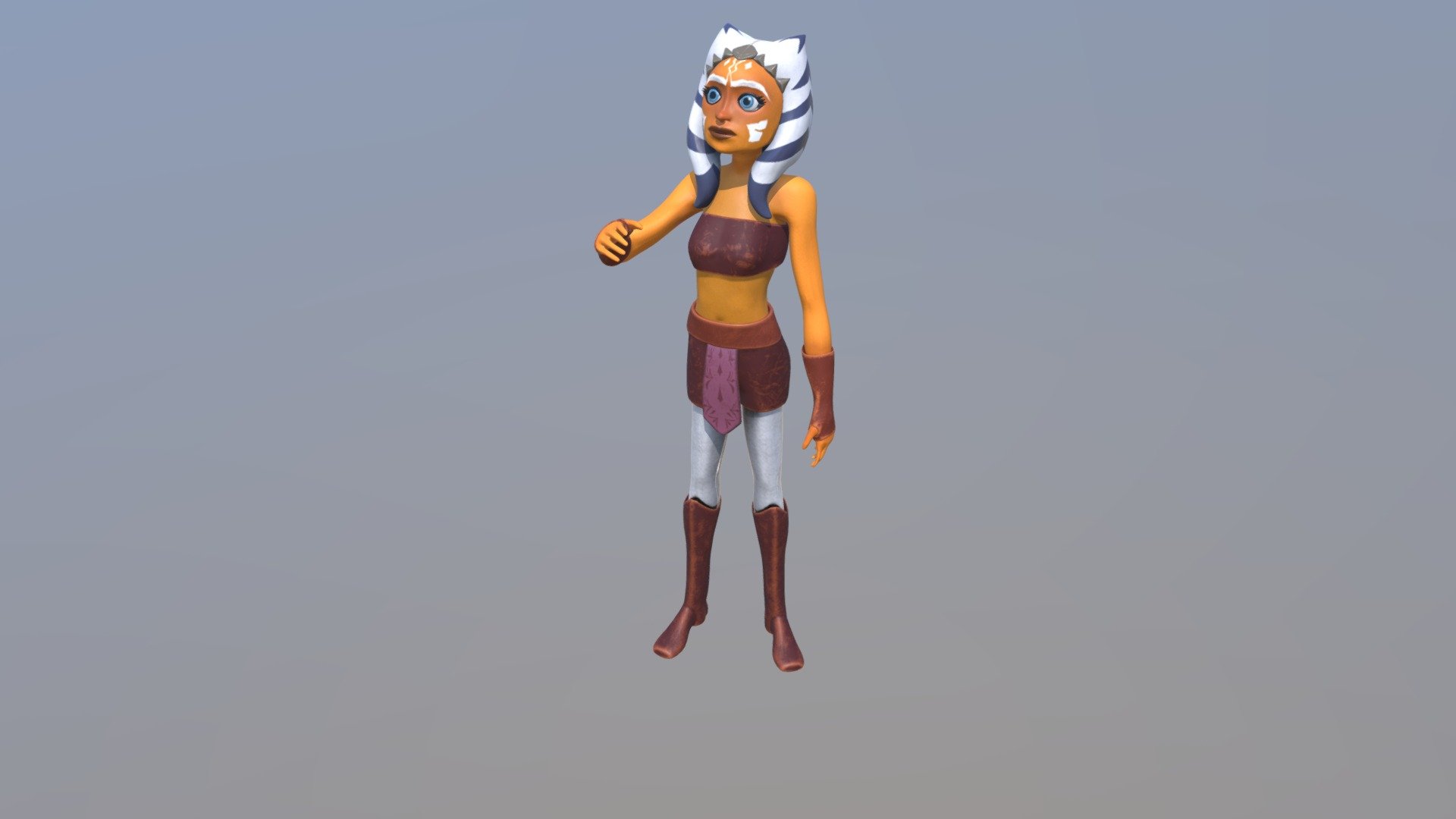 Ahsoka Tano - Download Free 3D model by esterme [81abc63] - Sketchfab