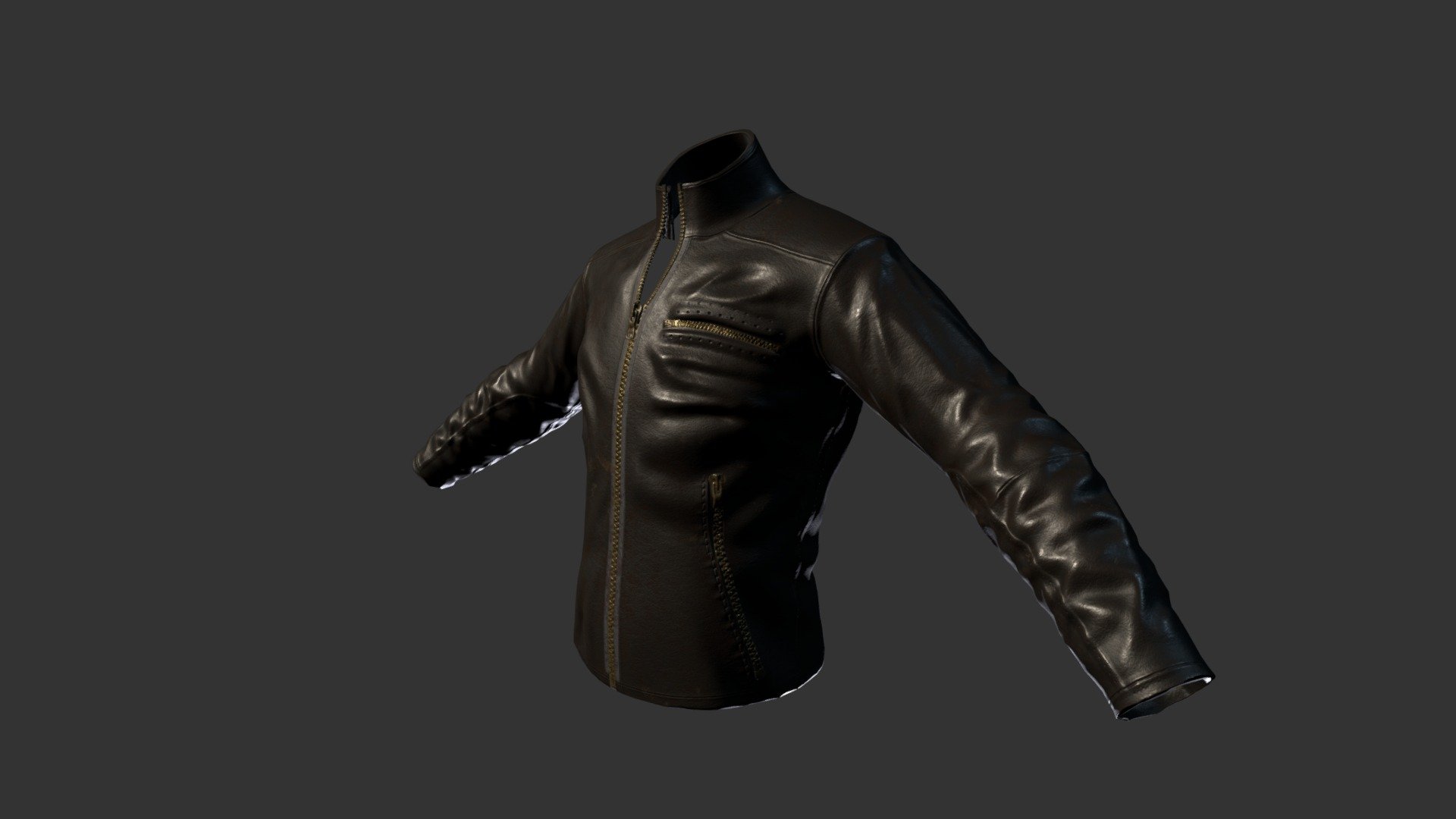 Leather Jacket Sculpt/Lowres - 3D model by muskN313 [81abfa2] - Sketchfab