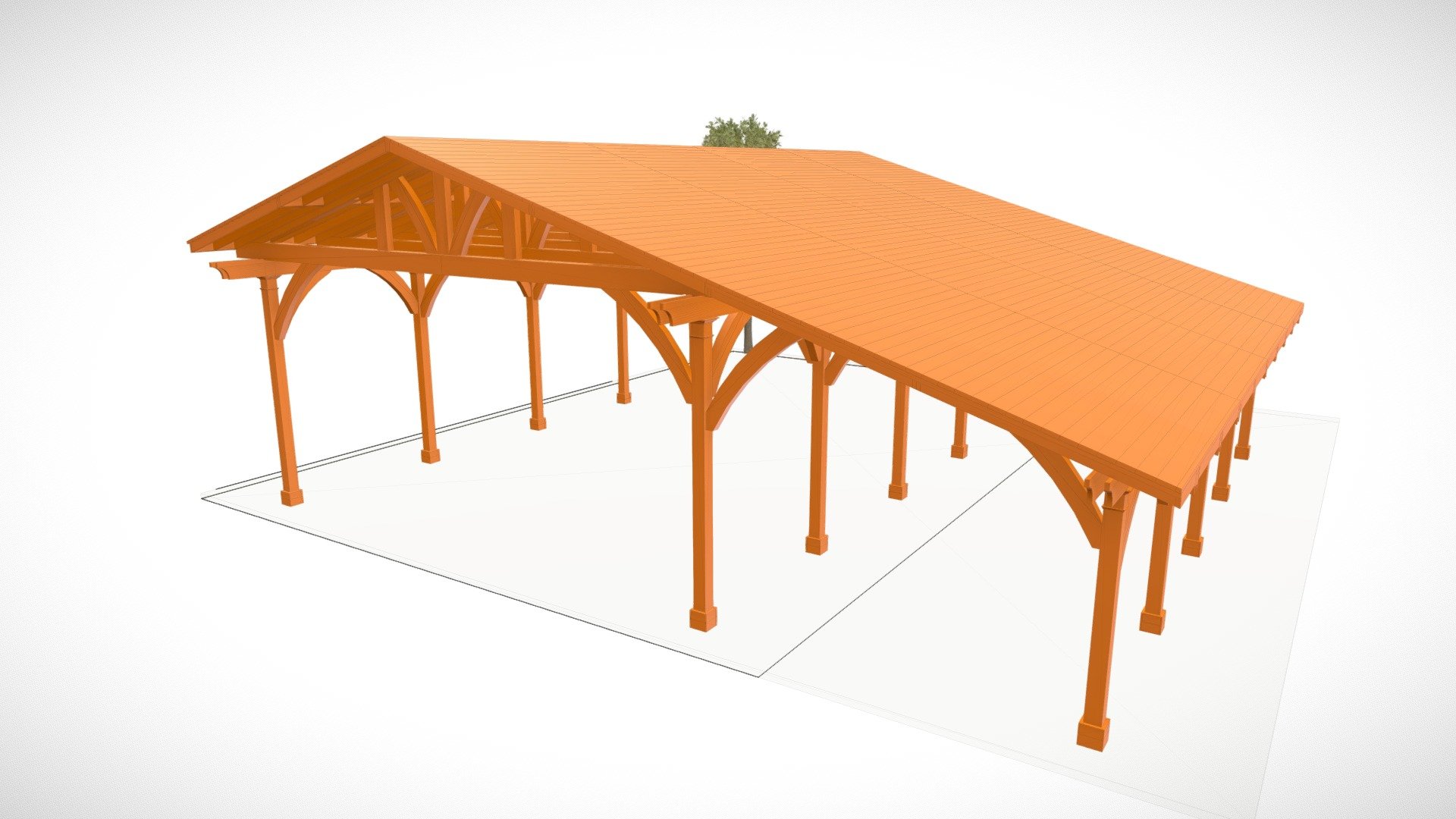 Custom Pavilion- Del Norte plus Sunset Pavilion - 3D model by ...