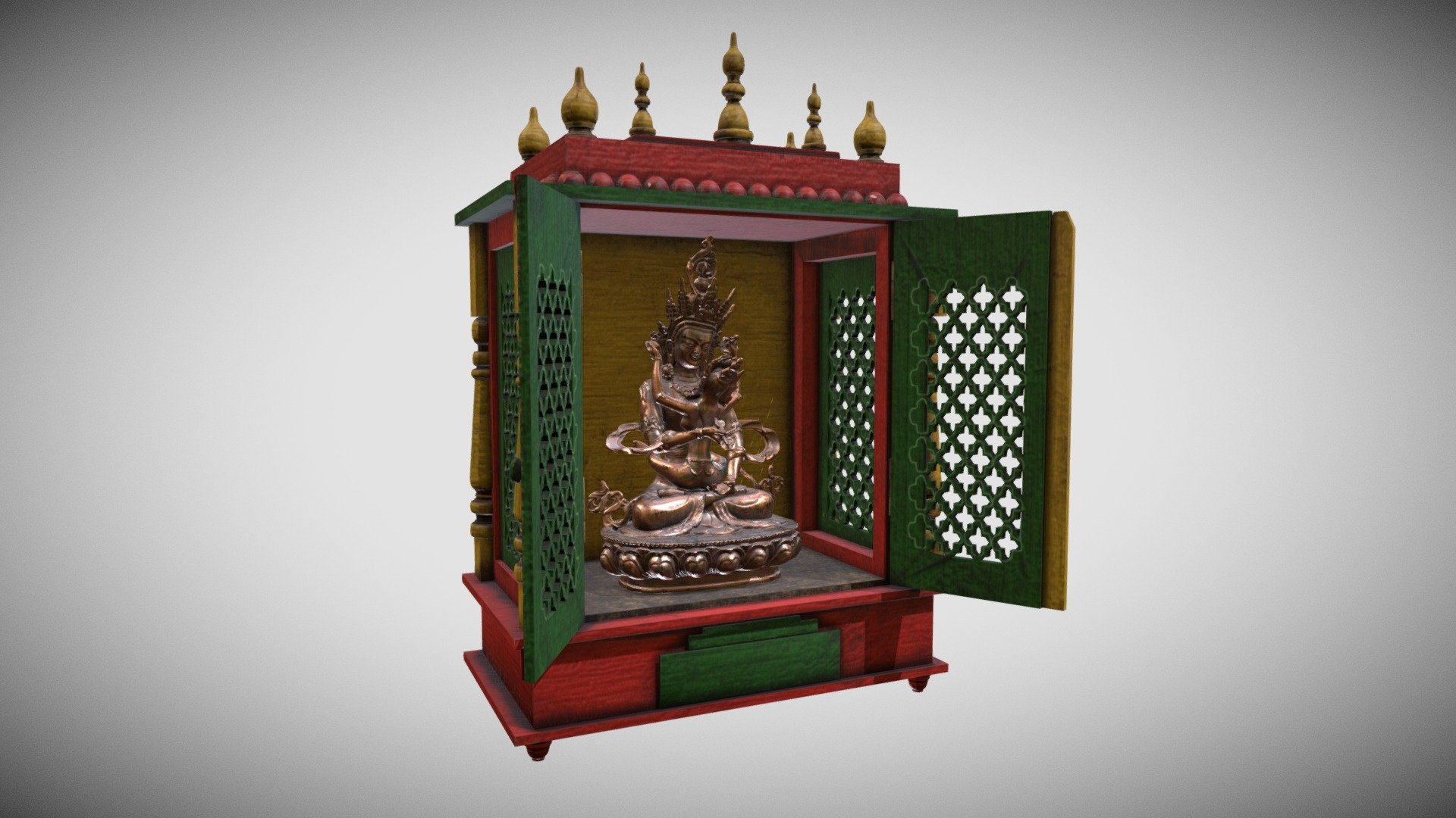 Saraswati Home Mandir - Download Free 3D model by Francesco Coldesina ...