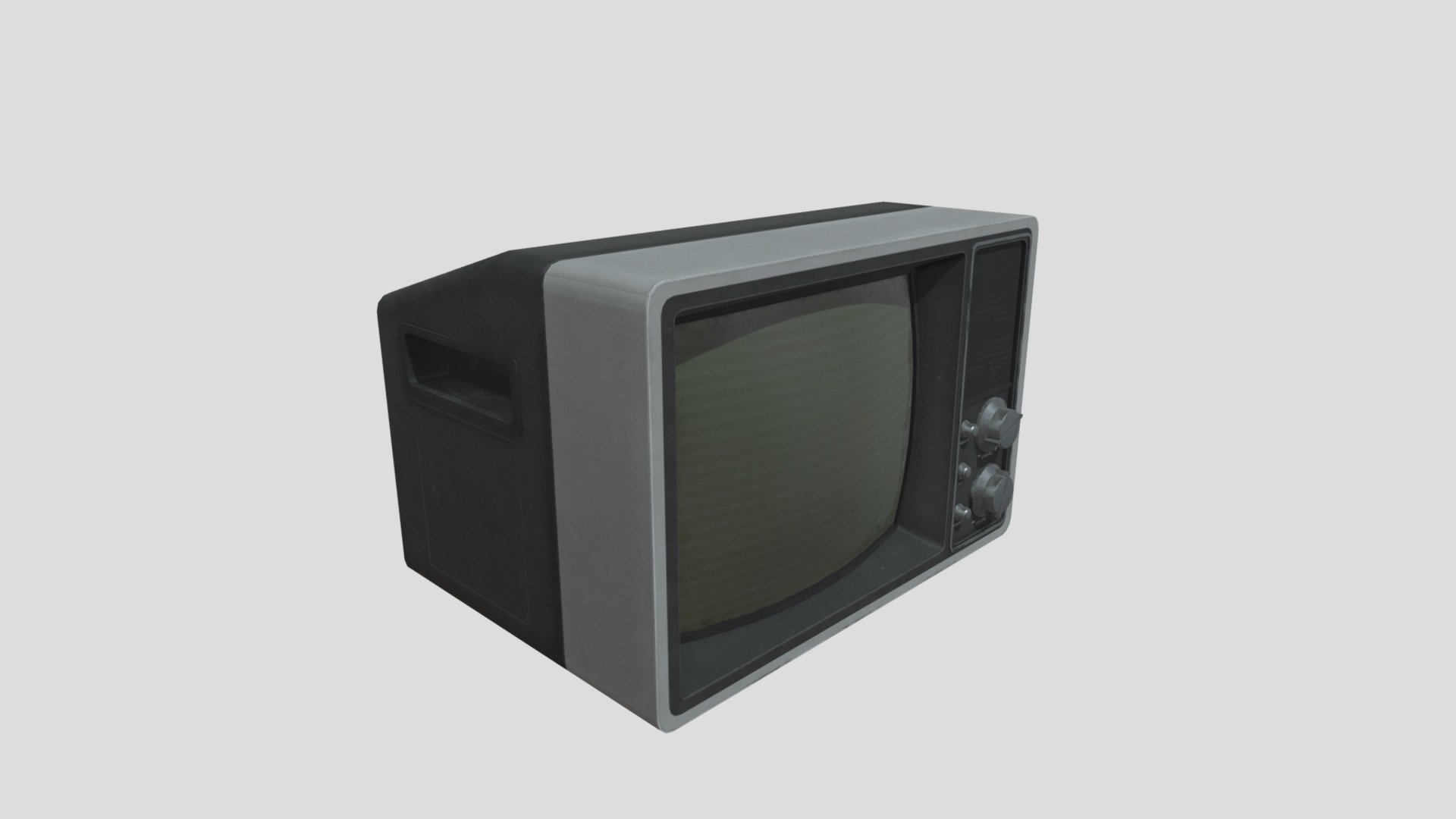 Vintage 2 Tone Box TV with 4K Textures - Buy Royalty Free 3D model by ...