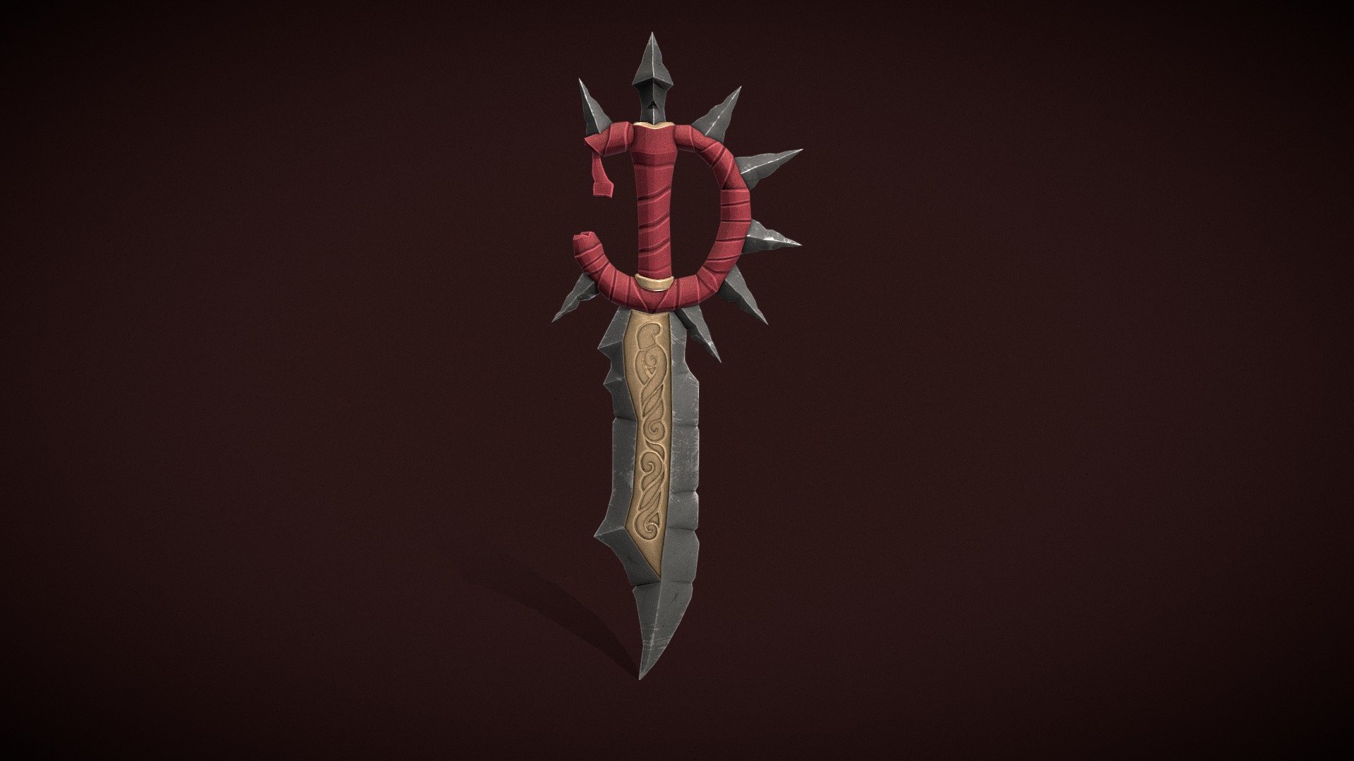 stylized sword 1 - 3D model by Vladyslav Holhanov (@vladicom08 ...