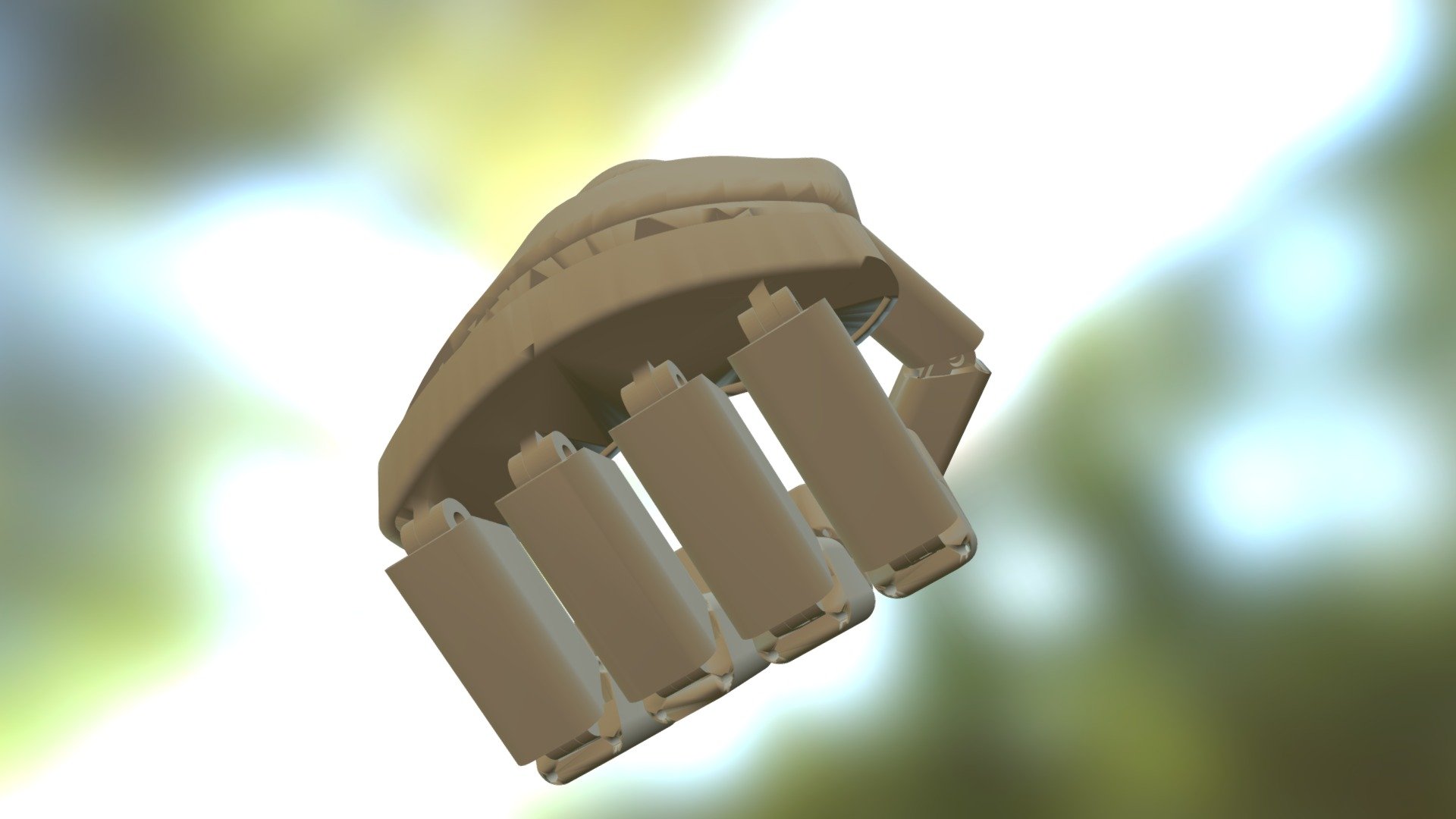 Palm Shell Skeleton Assembly - 3D model by jshum [81ae2e8] - Sketchfab
