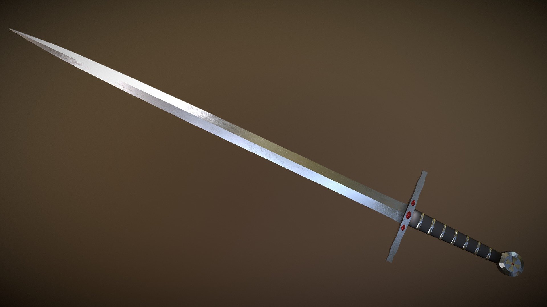 Longsword with small jewels - 3D model by branko.svrkota [81b1d2b ...