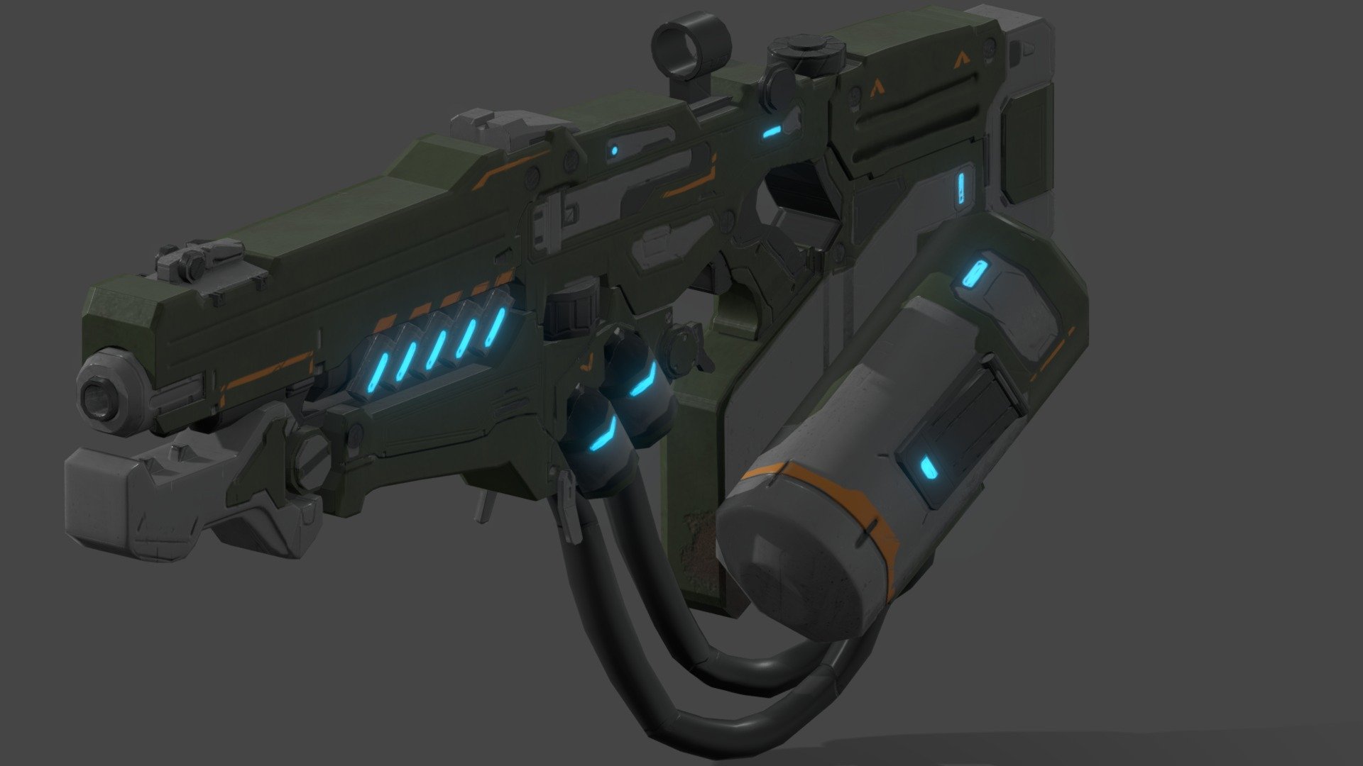 Energy Rifle 3d Model - 3D model by charlotte.bennett [81b2fc9] - Sketchfab