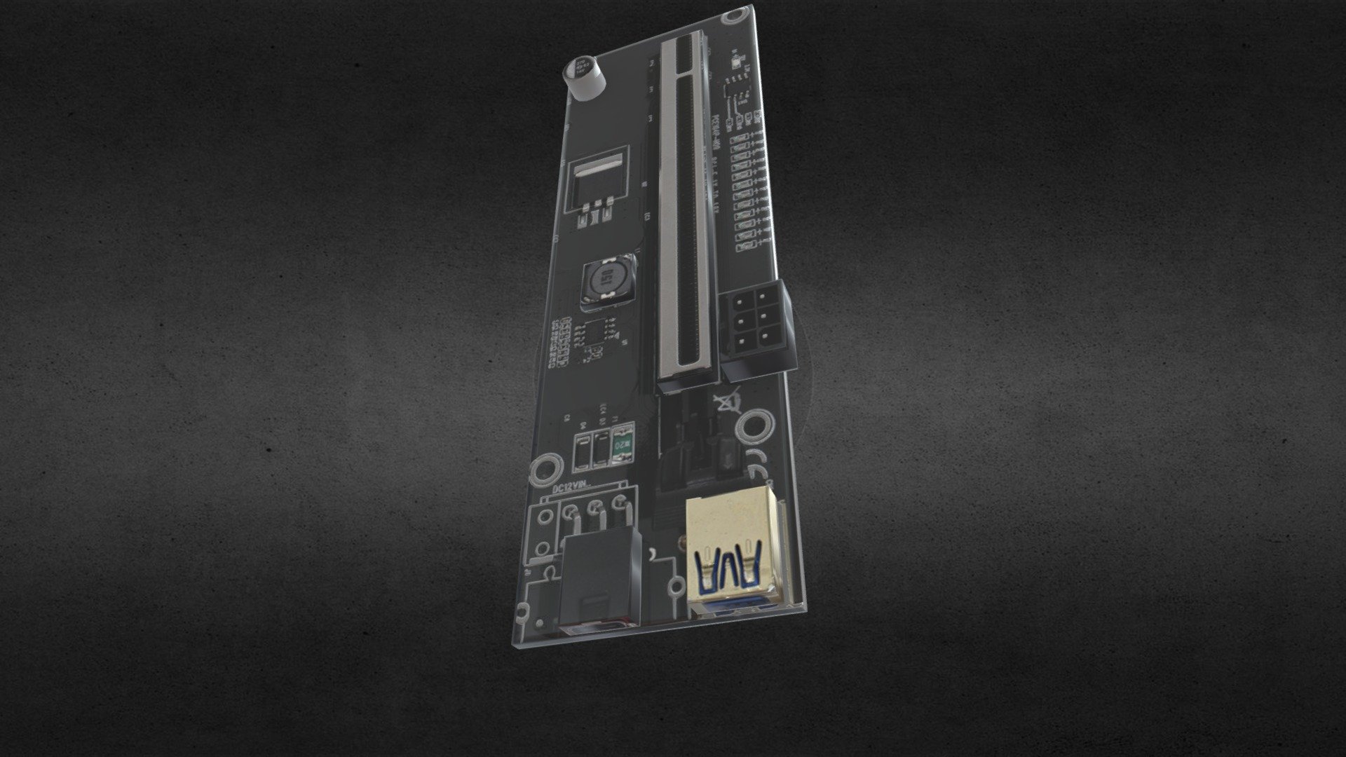 PCI-E adapter - 3D model by atonce [81b3f1f] - Sketchfab