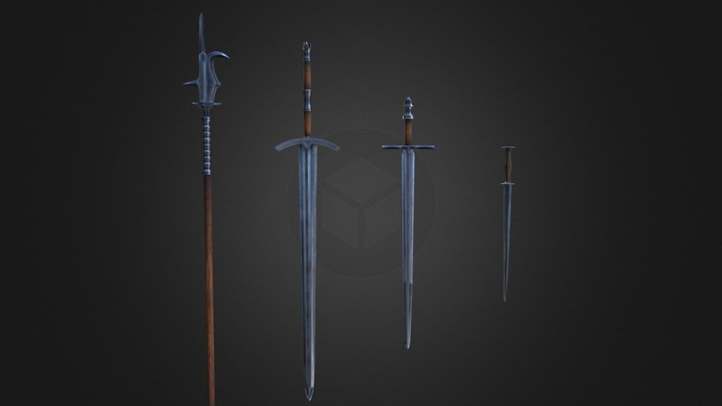 Medieval Weapons - 3D model by Thomas Hainsworth (@ThomasHainsworth ...