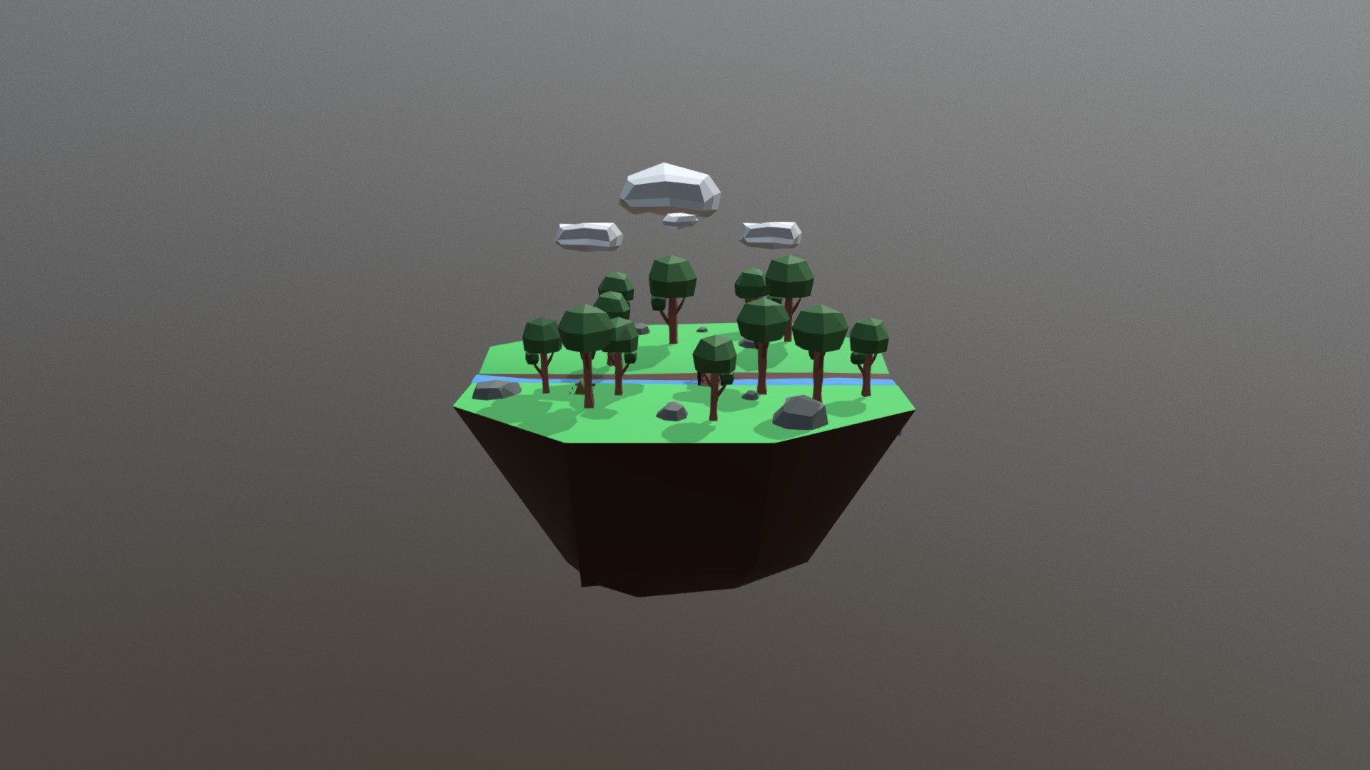 Floating Island - 3D model by puffisbre [81b62c0] - Sketchfab