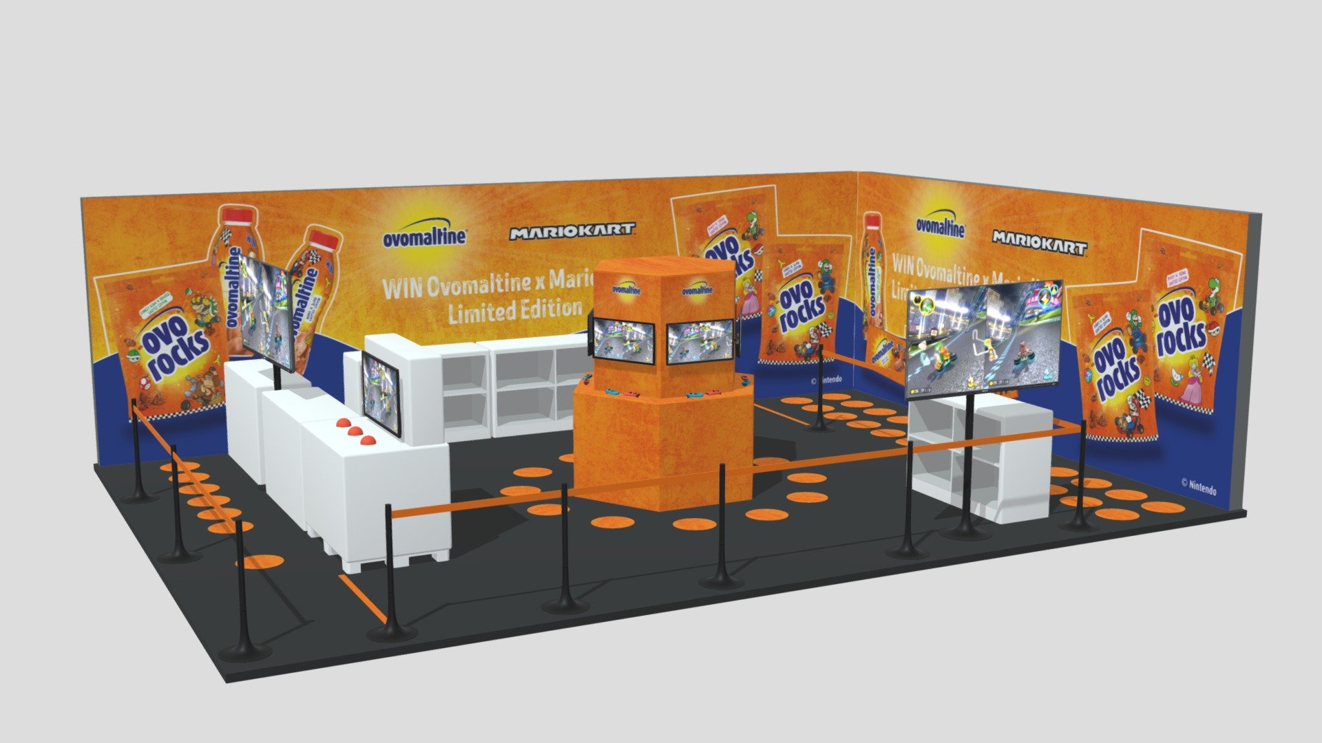 Ovomaltine x Mario Kart Booth @ Polymanga 2023 - 3D model by TaDavidID ...
