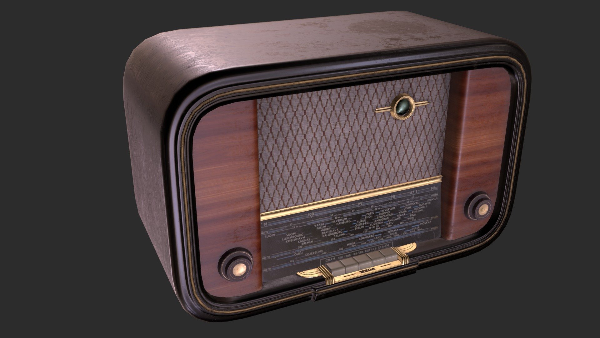 Retro Radio - 3D model by Mur Mur (@MurMur7) [81b93f9] - Sketchfab