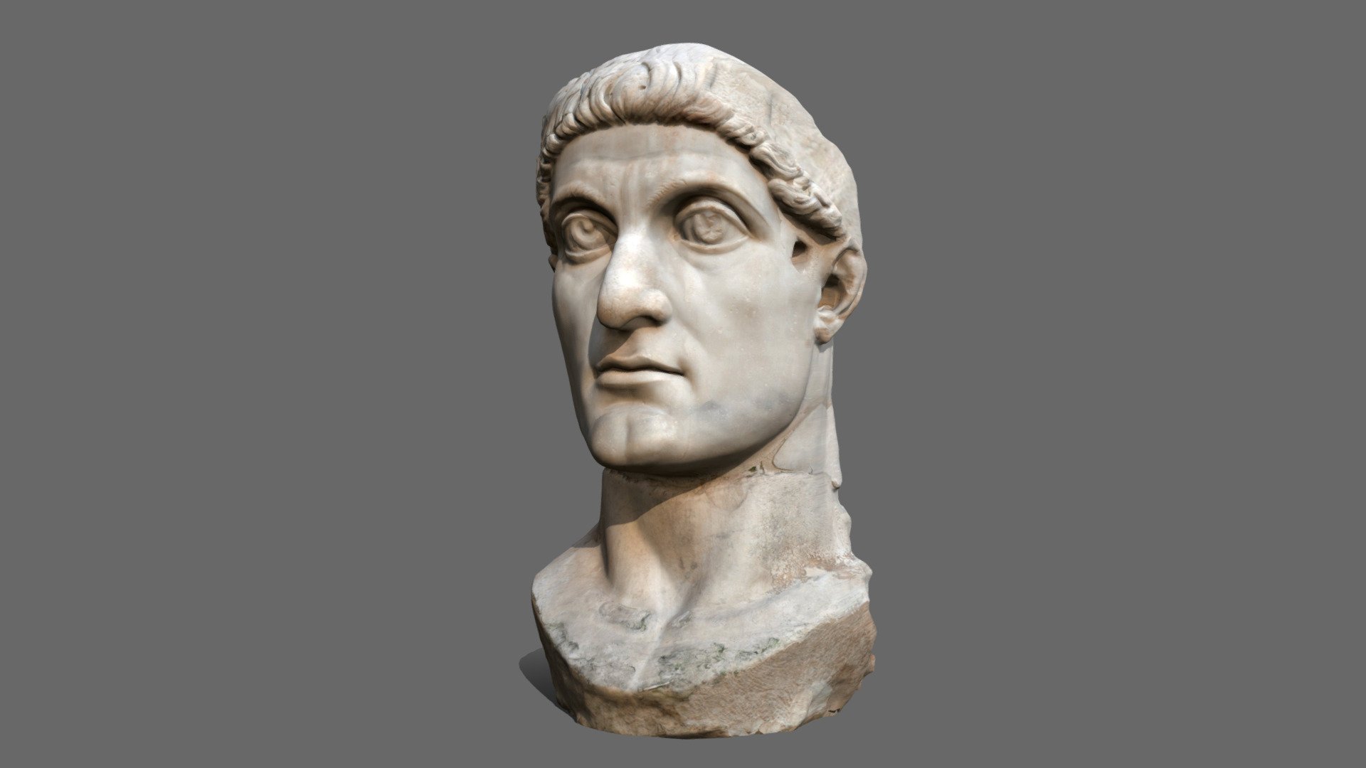 Colossal Marble Head Of Constantine (textured) - 3D model by Glenn ...