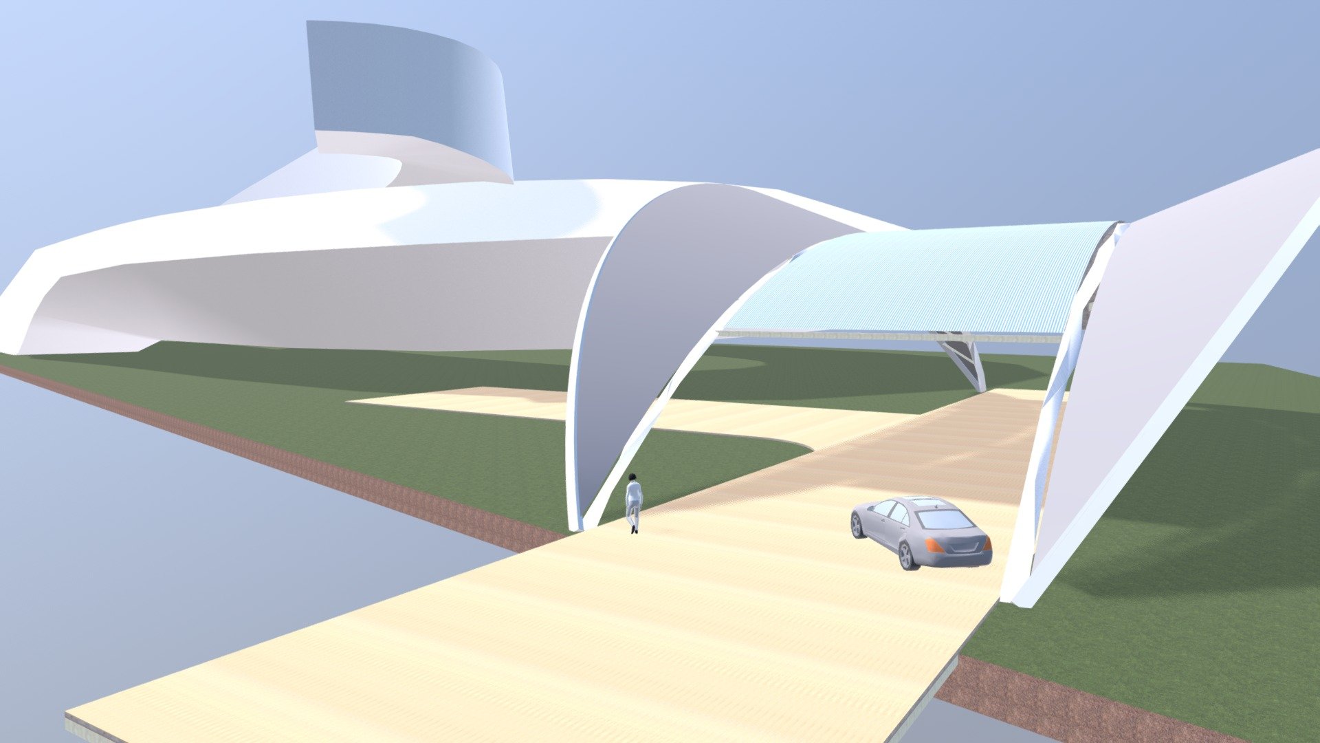 Edificio Conceptual - 3D model by vitedaily [81bd304] - Sketchfab