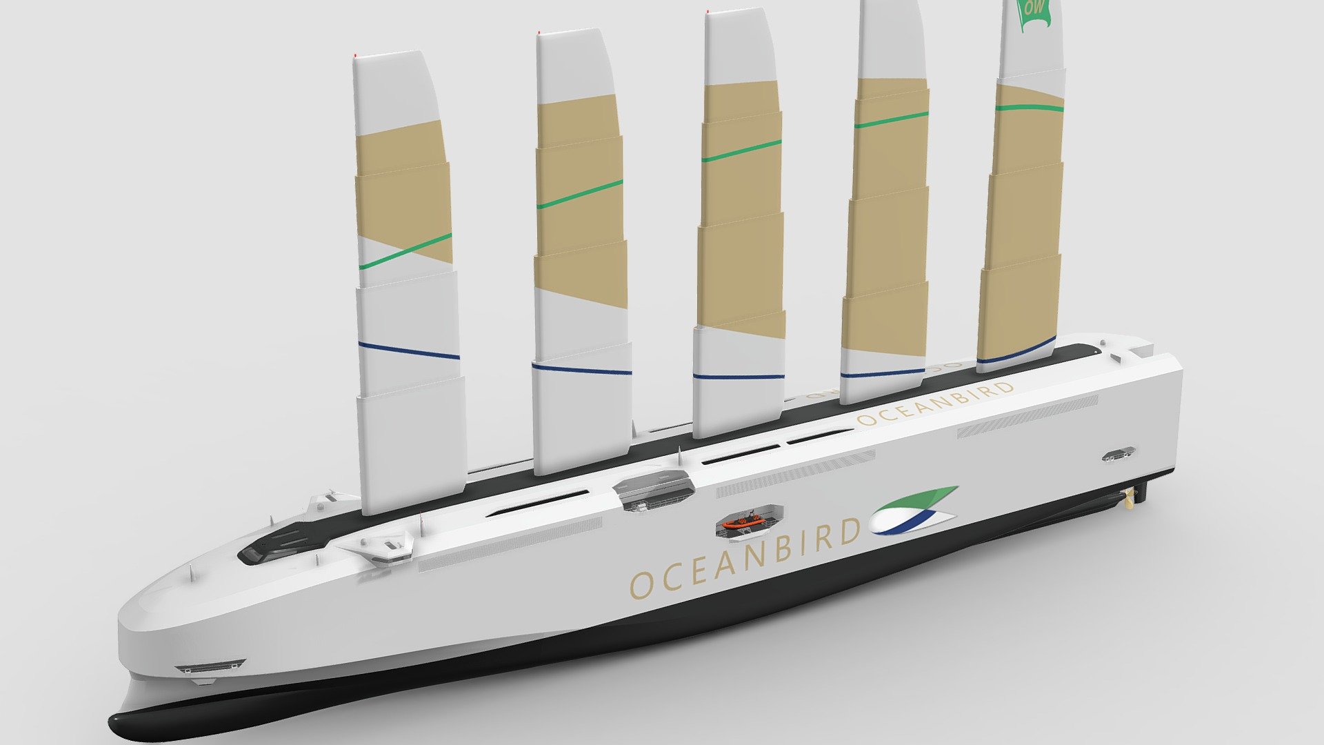 Oceanbird is a large wind-powered vessel - Buy Royalty Free 3D model by ...