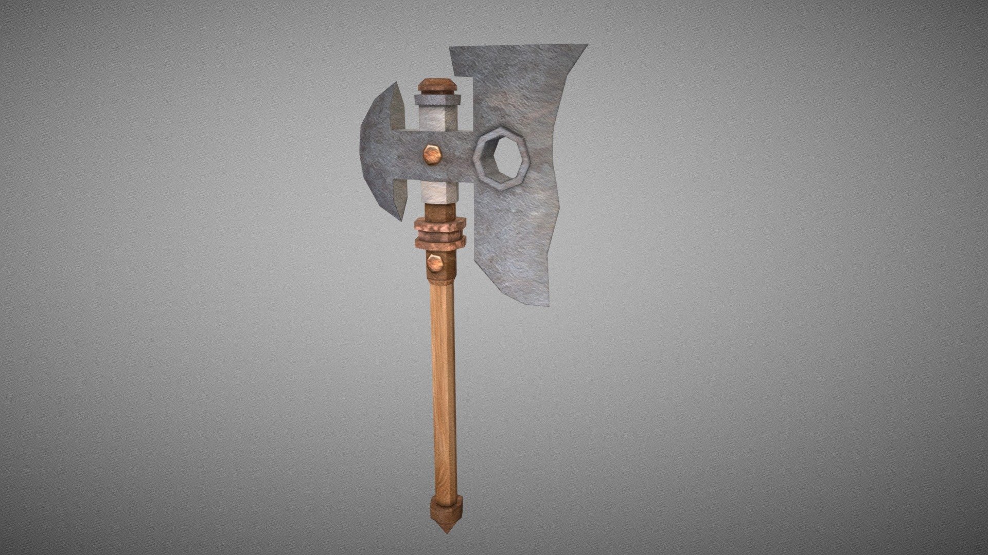 low poly ax - 3D model by almero [81bfe86] - Sketchfab