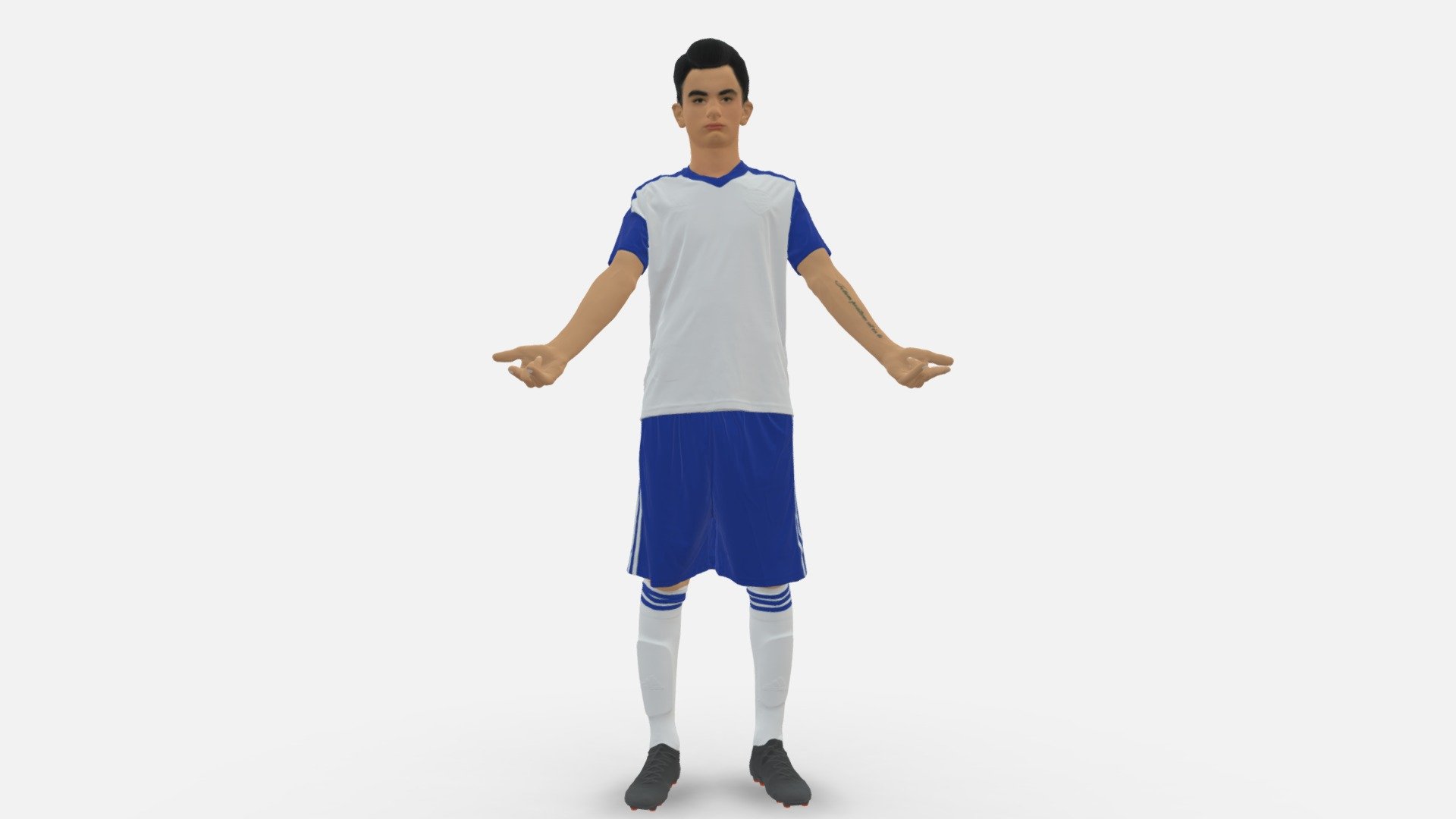 Soccer player 1114-1 - Buy Royalty Free 3D model by 3DFarm [81bfff6 ...