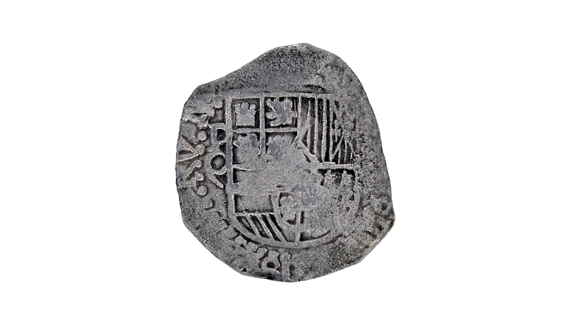 Atocha Silver Coin 1992.003.0076 - 3D model by The Mel Fisher Maritime ...