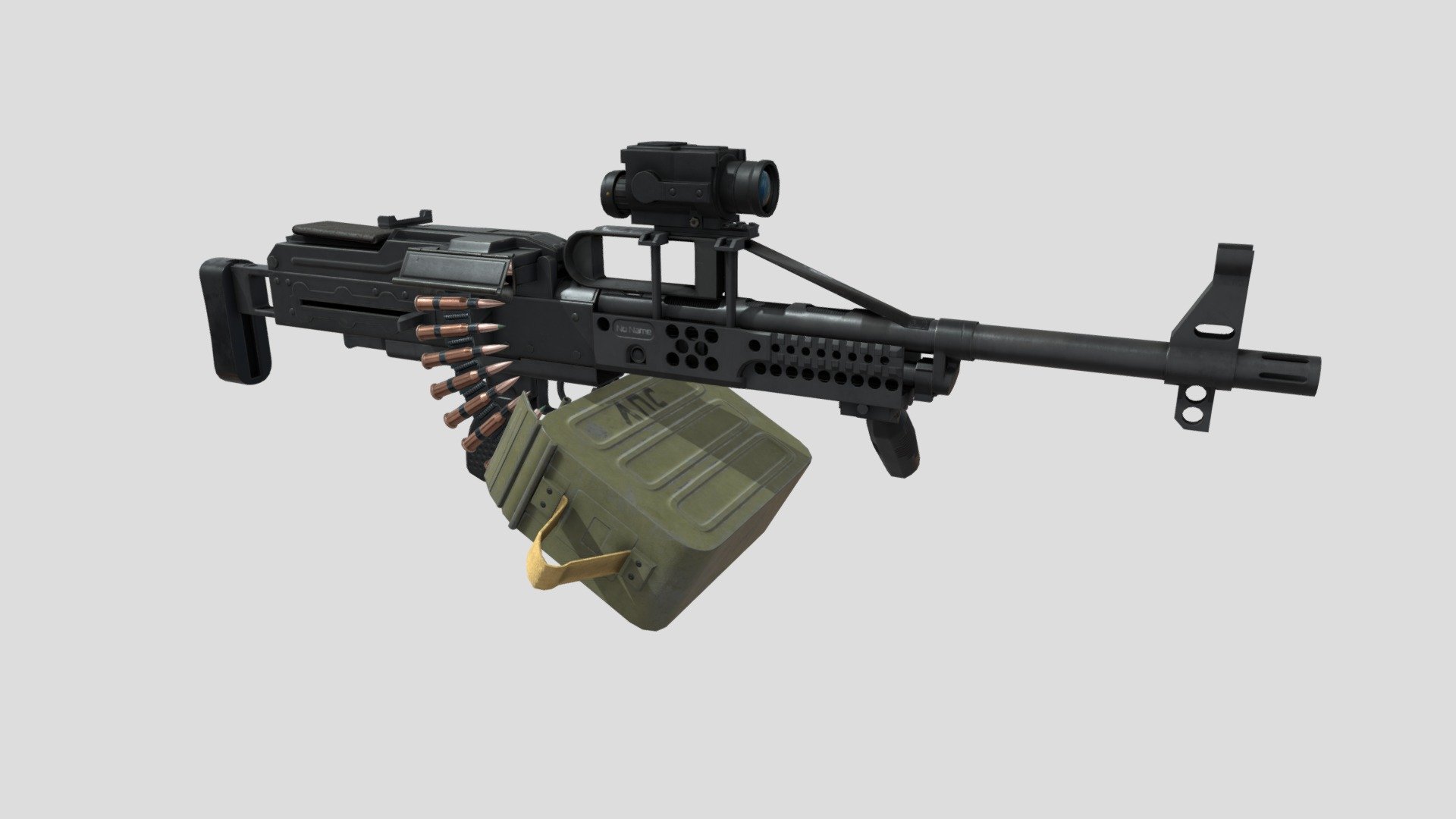 Machinegun PKP bullpup - Buy Royalty Free 3D model by Naugad [81c25c3 ...