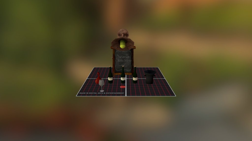 wine bar props - 3D model by pieter_desender [81c5d98] - Sketchfab