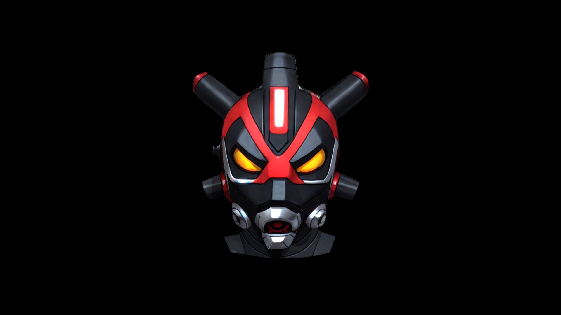 Helmet Mask Robot Cartoon 1518 - Download Free 3D model by klrxyz ...