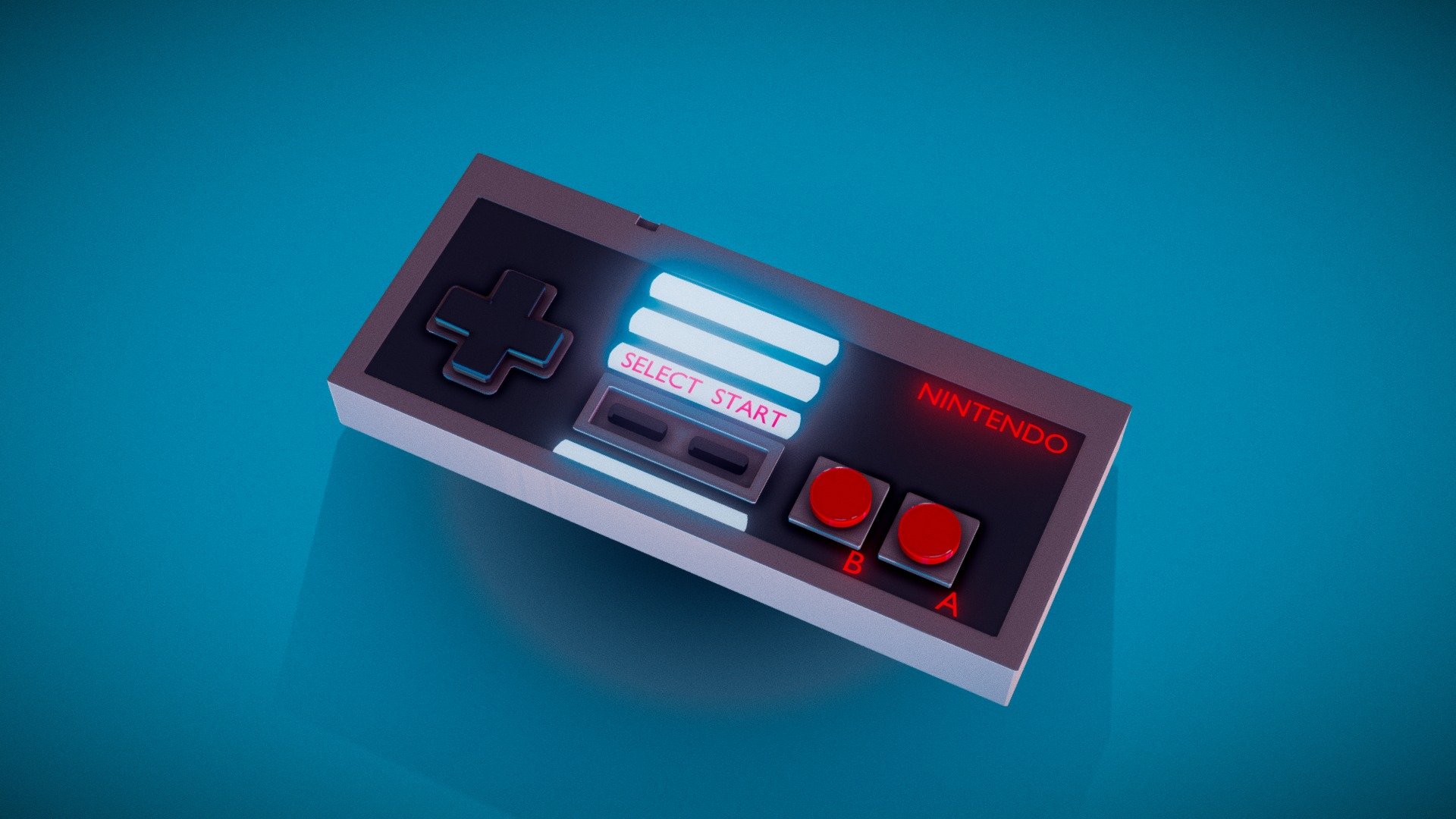 Neon NES Controller - 3D model by JafariBrookes [81c90c8] - Sketchfab