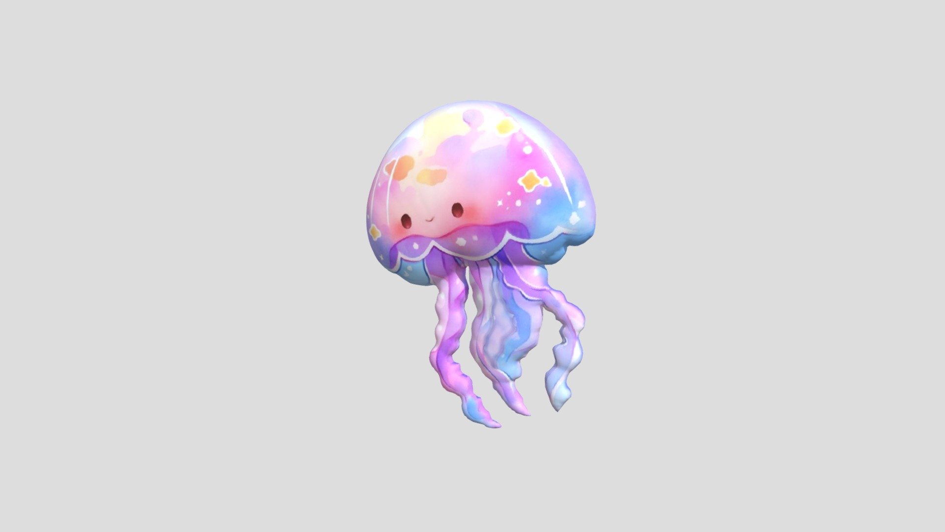 Ubur-ubur warna - 3D model by rahmamas [81cca3b] - Sketchfab