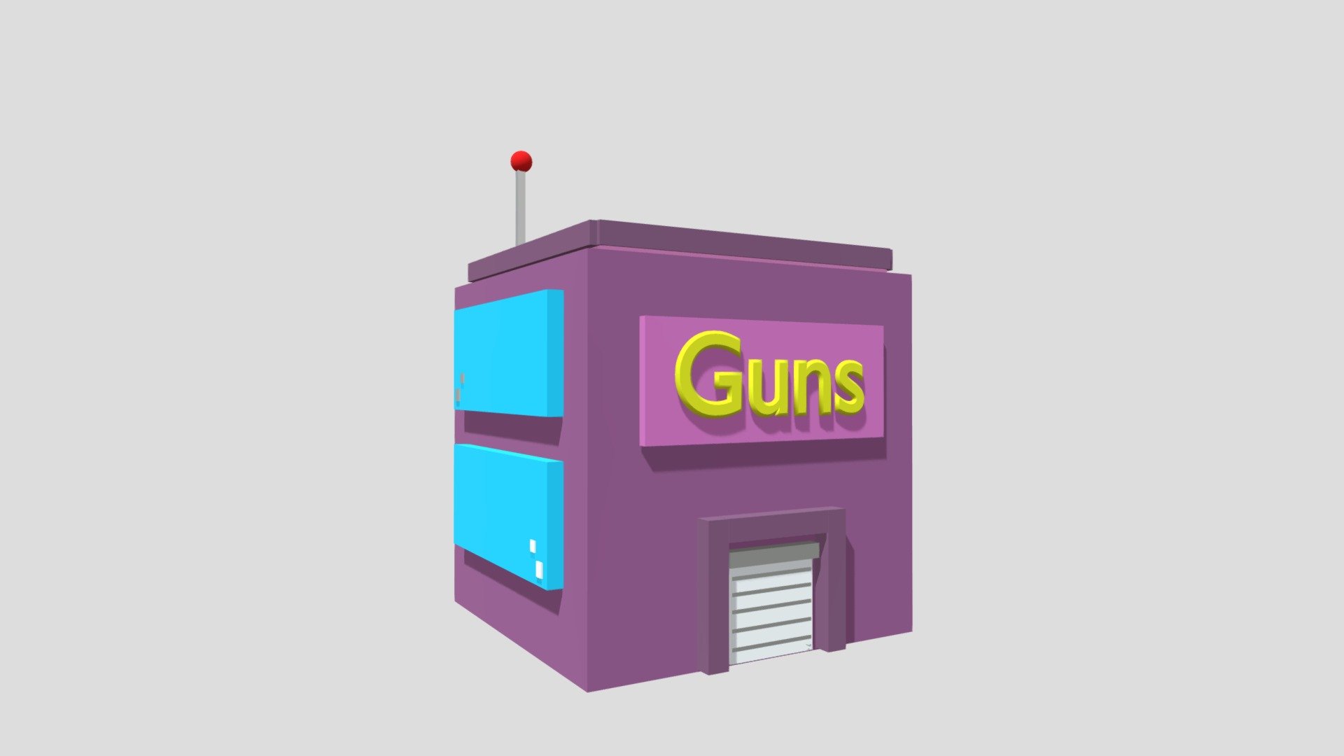 Gun Shop Building - Download Free 3D model by randomModelsMan [81cfa50 ...