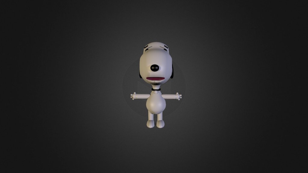 Snoopy - 3D model by Jonas_Rains (@jonas_rains_models) [81d20b6 ...