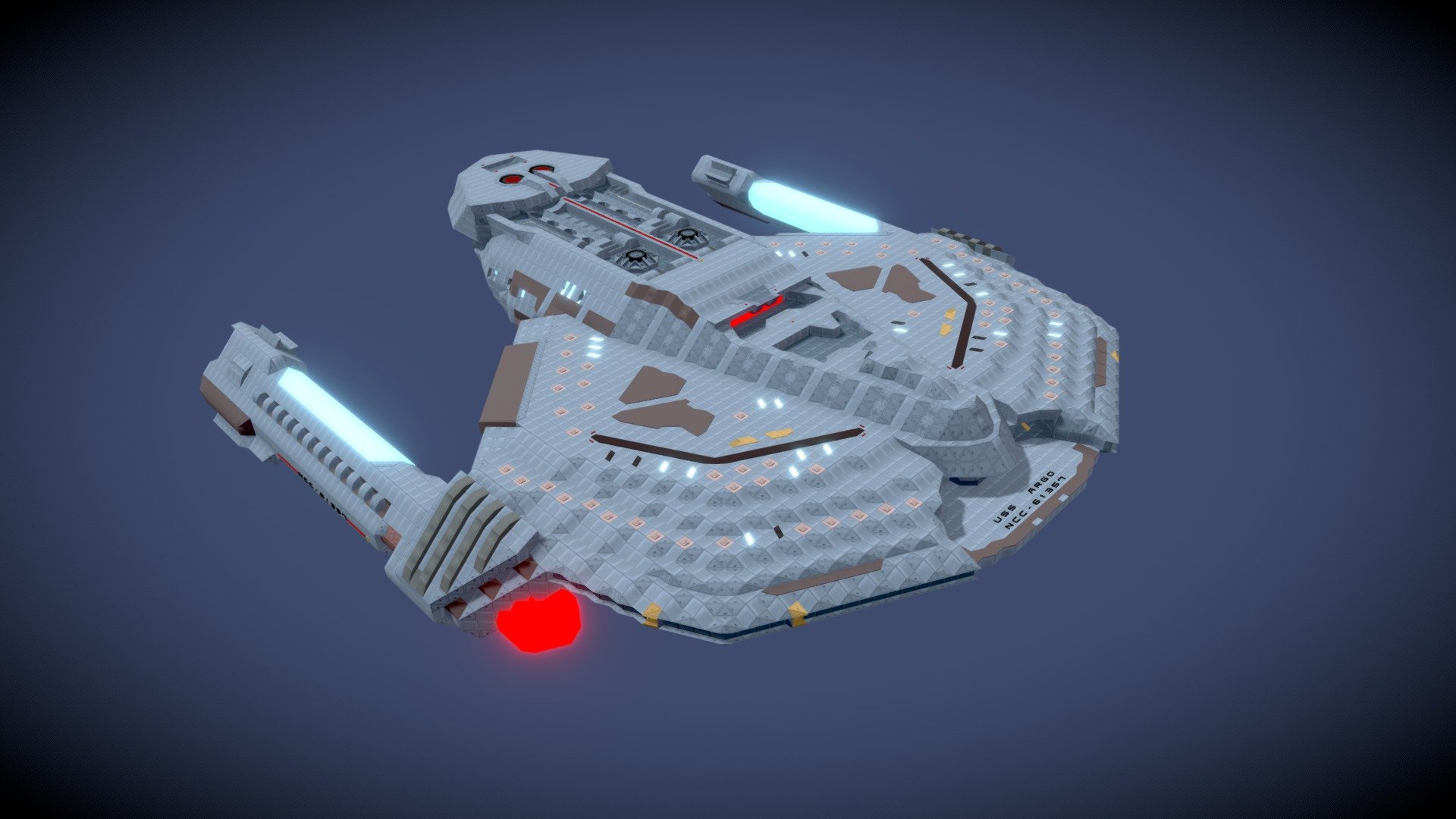 USS Argo - Saber class [Star Trek] ZEO - Download Free 3D model by ZEO ...