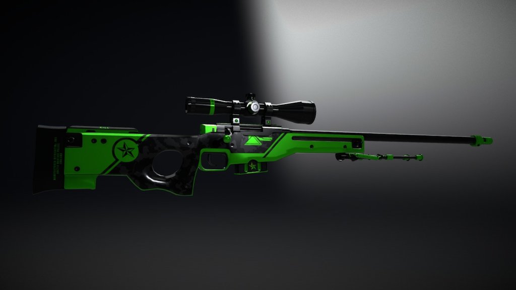 AWP - Green Strike by arctic - 3D model by Arctic (@arctic038) [81d6e35 ...