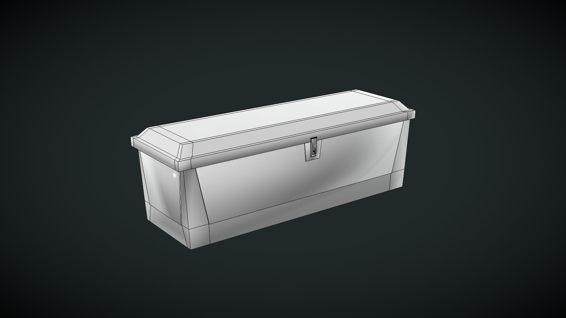Dock Box for Marina / Pier. Fiberglass + Hasp. - 3D model by RobH2 ...