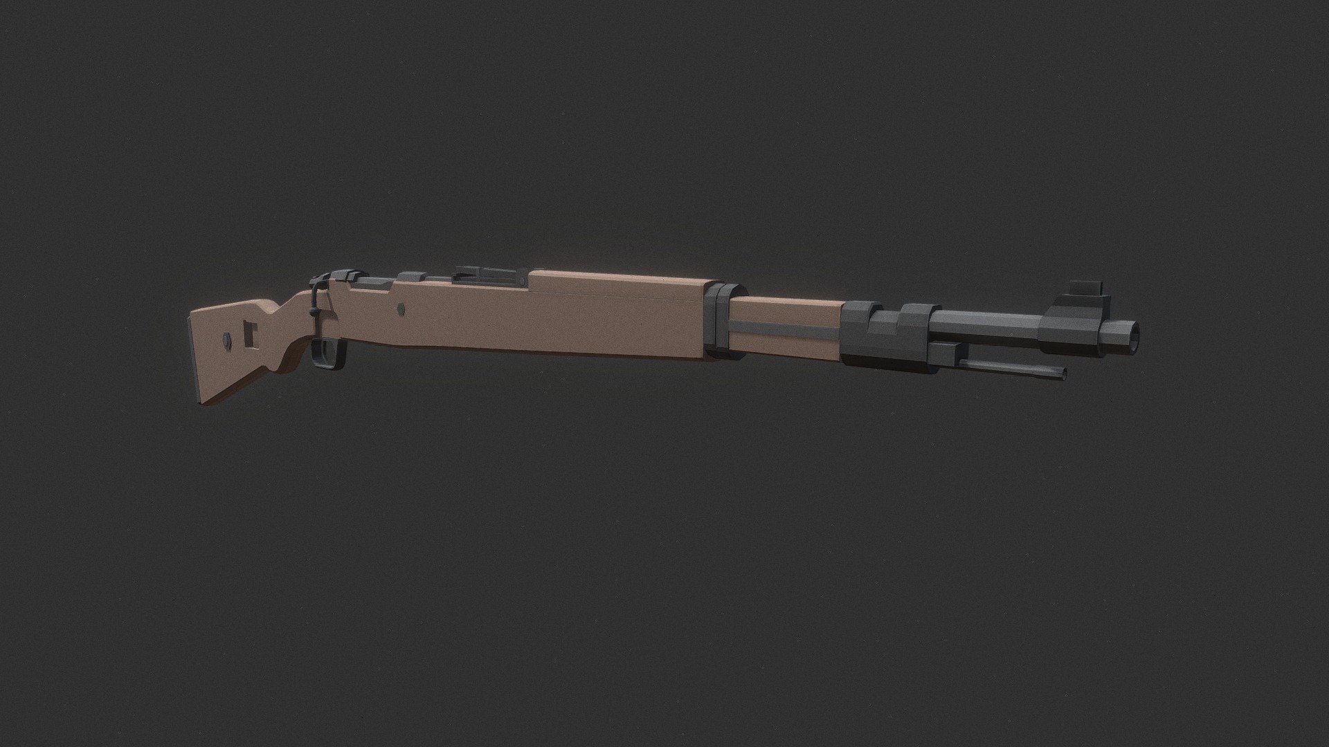 Low-Poly Kar98K - Download Free 3D model by Matrixxy [81d9a86] - Sketchfab