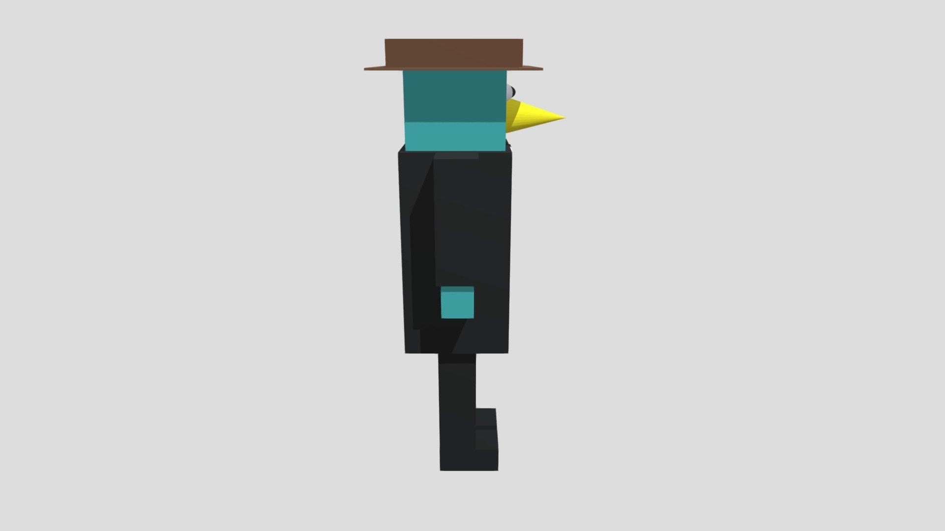 Agent Penguin - Download Free 3D model by 19f1030 [81dad3e] - Sketchfab