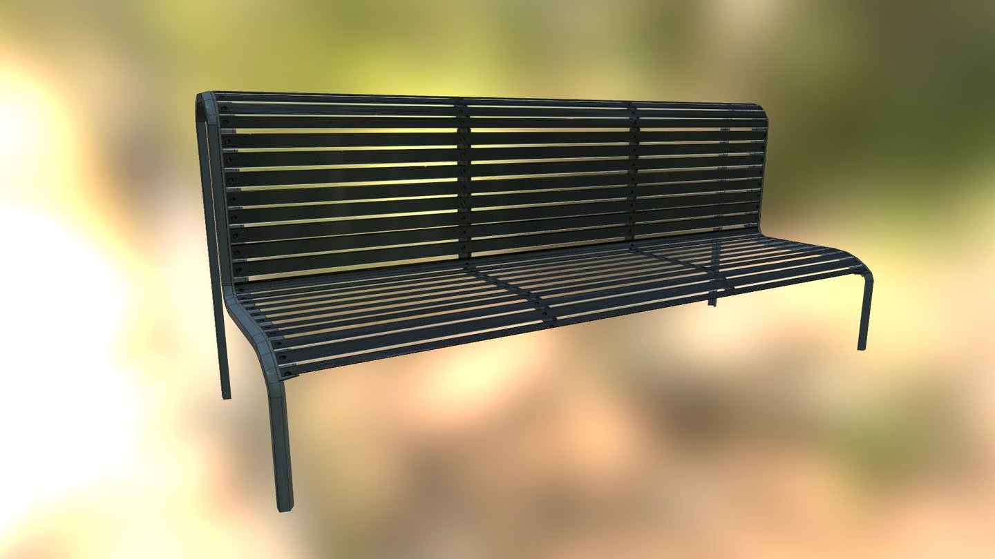 Banc - LowPoly - 3D model by cathewoman [81db749] - Sketchfab