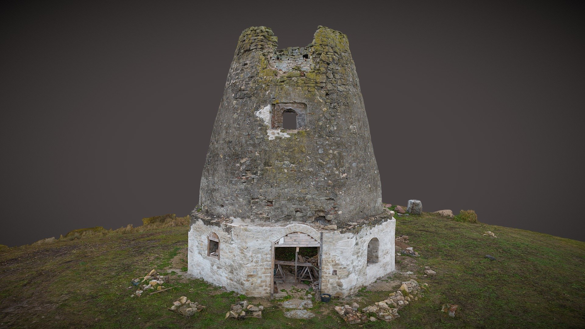 Porkuni windmill - 3D model by Saulius.Zaura [81de1dd] - Sketchfab