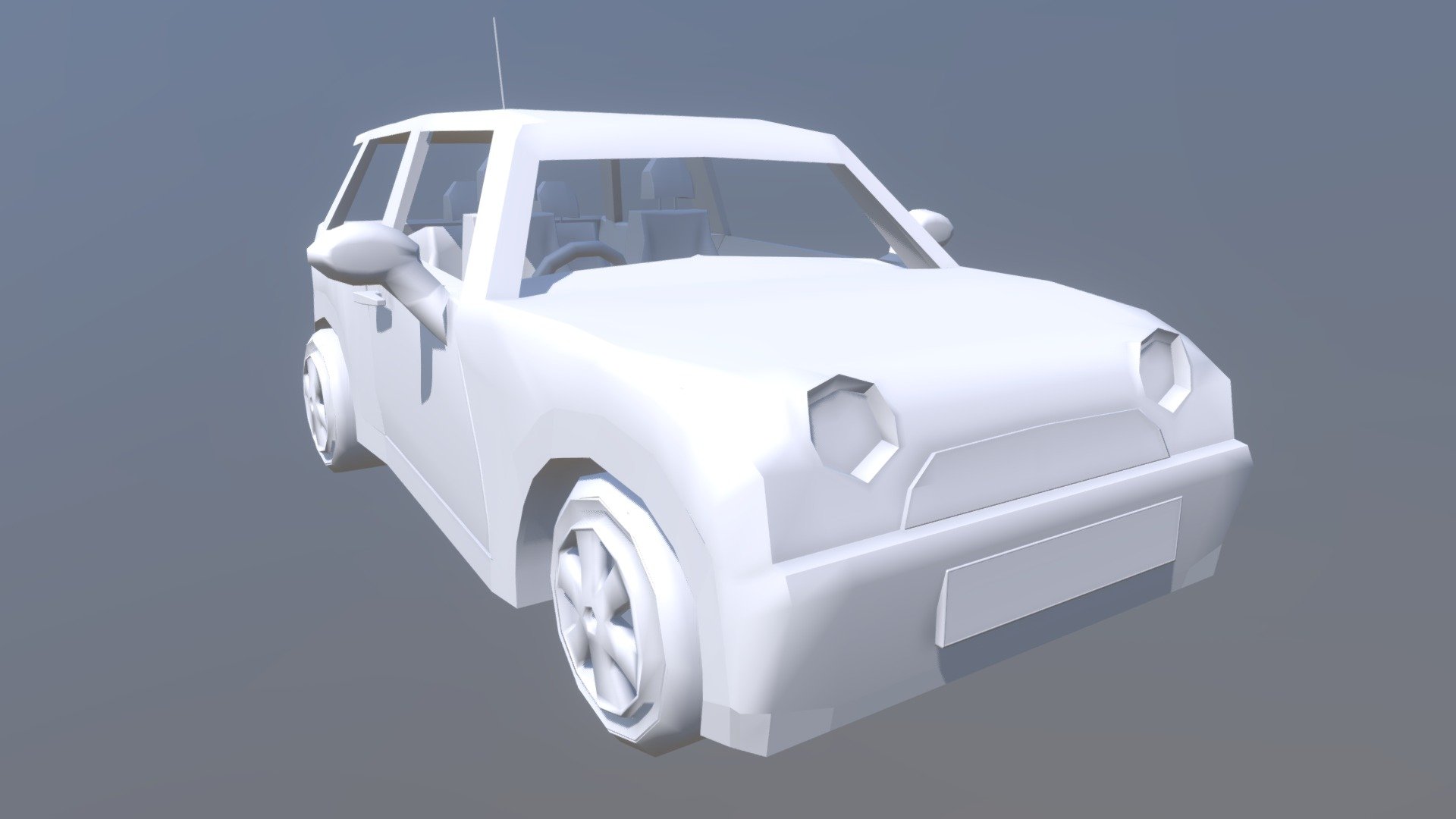 Low- Poly Family Car - 3D model by Zac (@ZacWaterson) [81de358] - Sketchfab