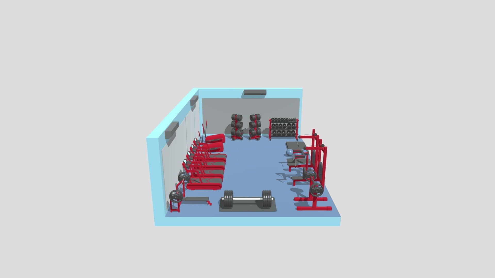 Gym - 3D model by s10studios [81e1f5d] - Sketchfab