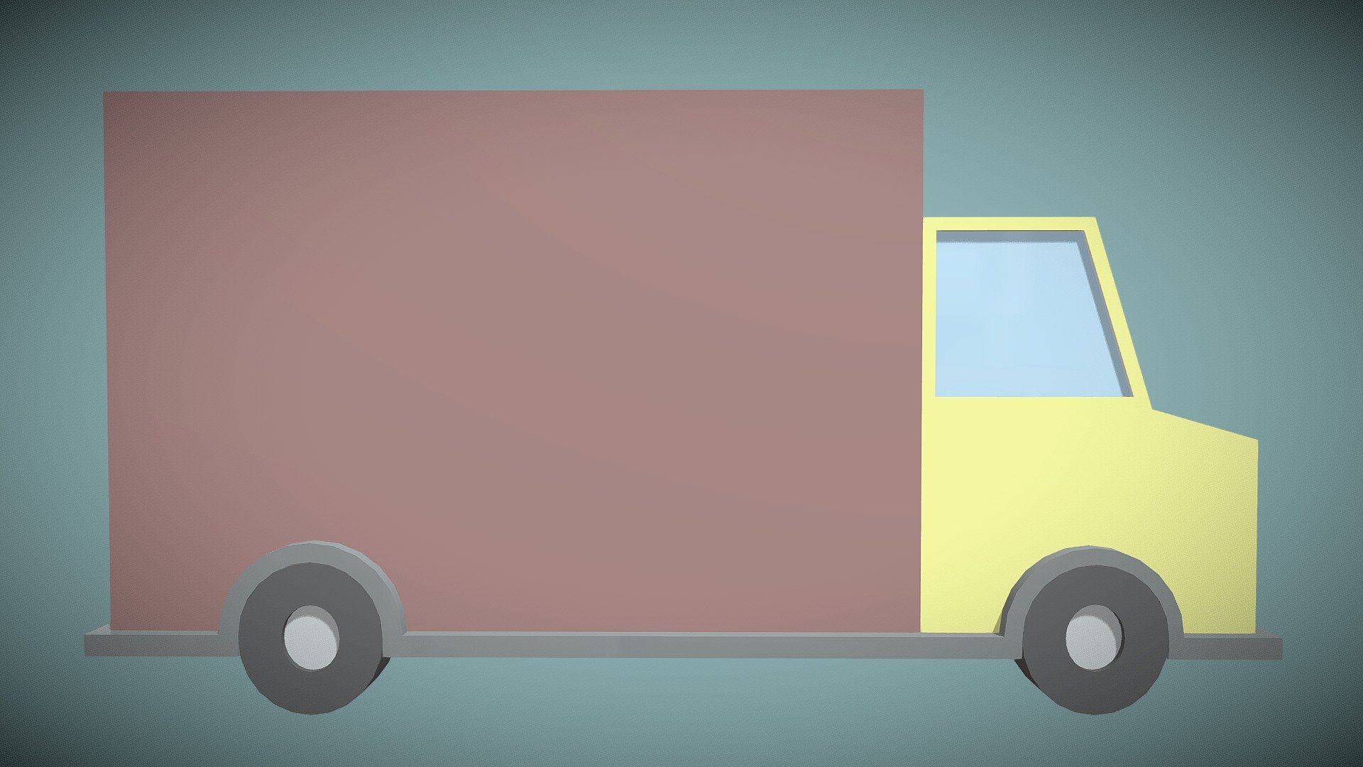 Low Poly Box Truck - Download Free 3D model by Designed By Jonathan ...