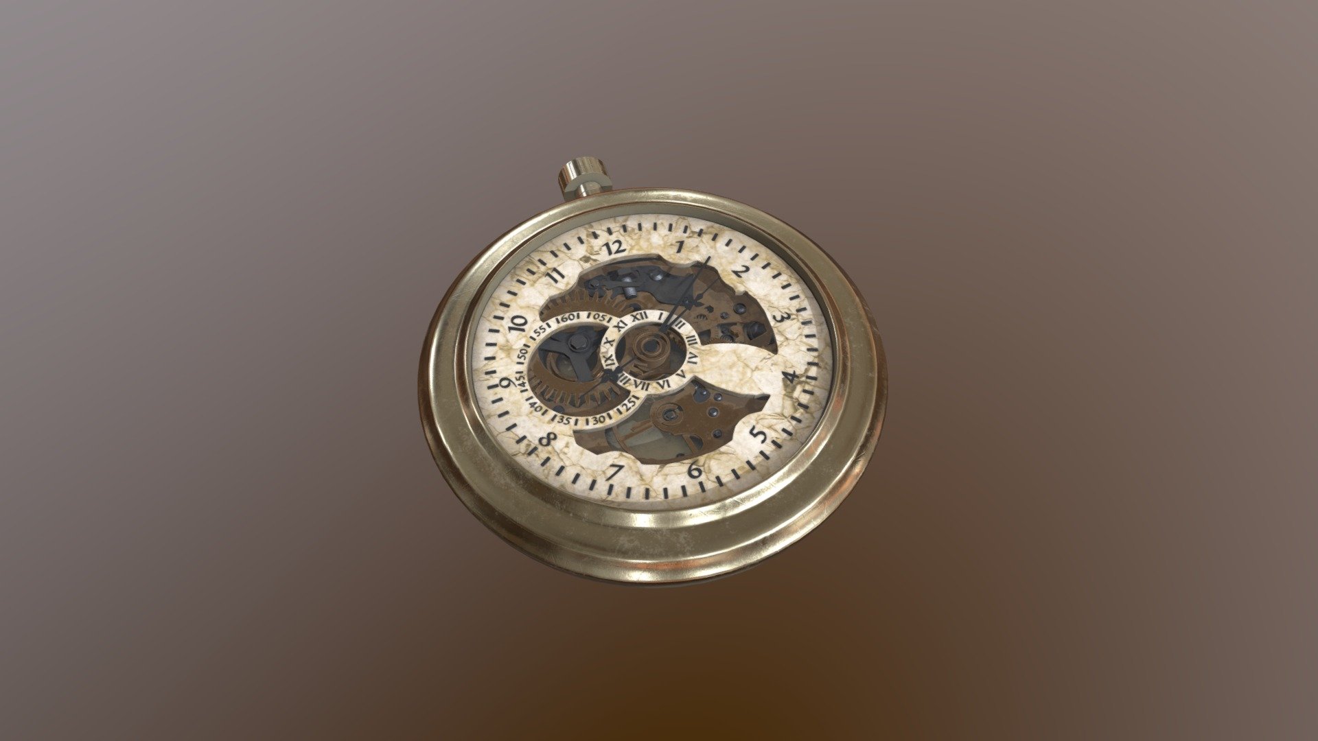 Golden Pocket Watch - 3D model by Damien S (@damiensenechal28) [81e3898 ...
