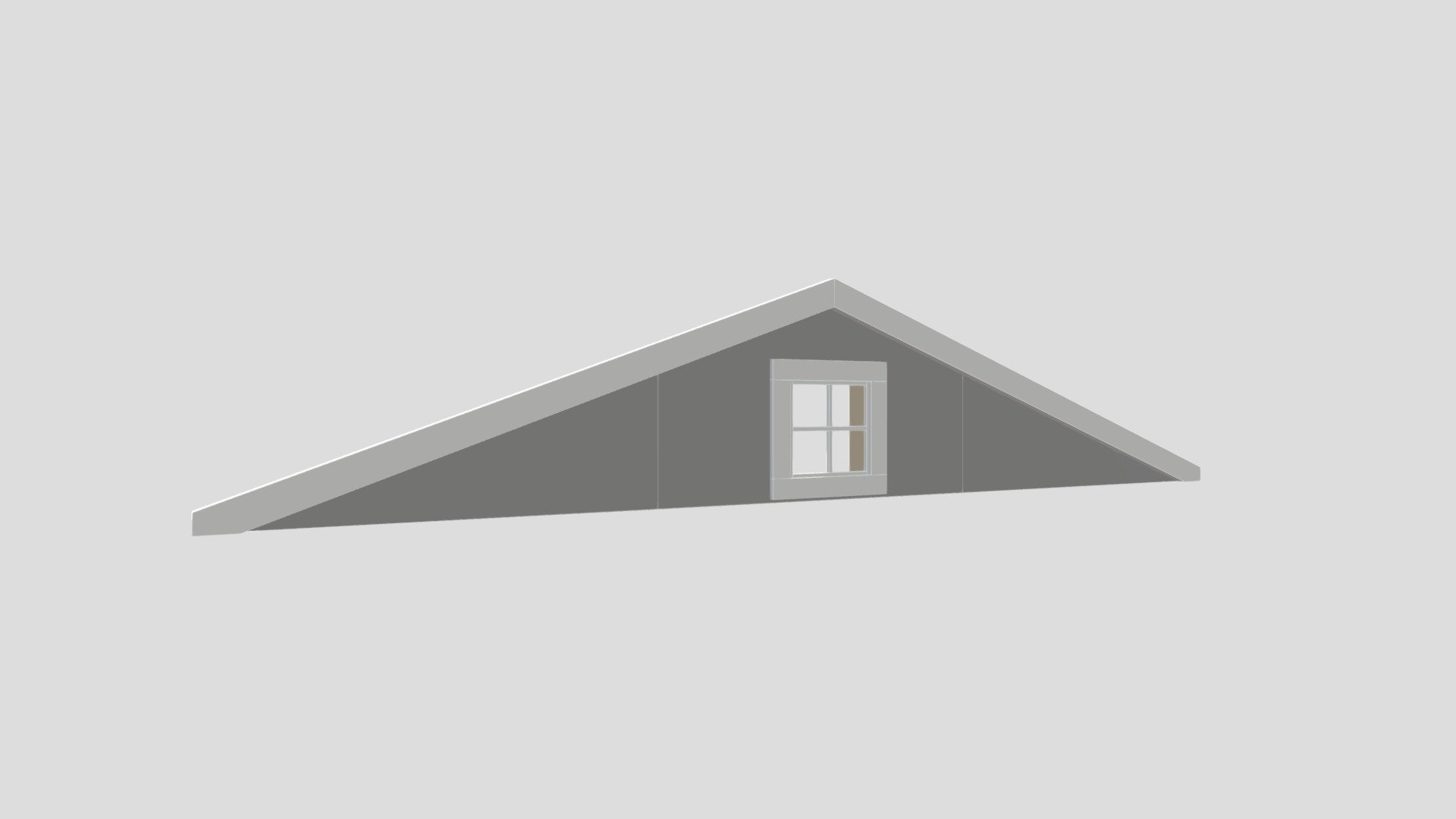 Window Option 12ft Gable Top 12x12 Fixed Window - 3D model by ...