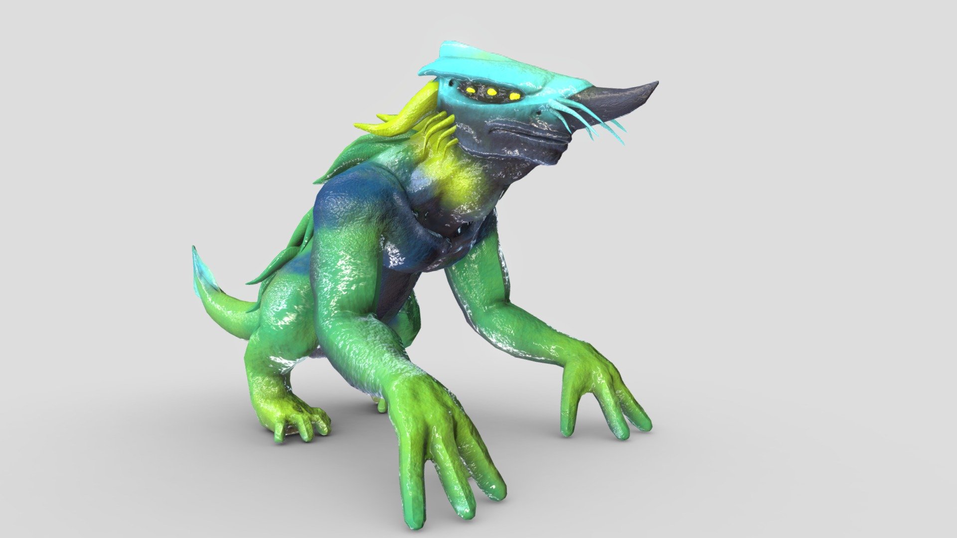 Alien Creature - 3D model by yggdrassal [81ec225] - Sketchfab