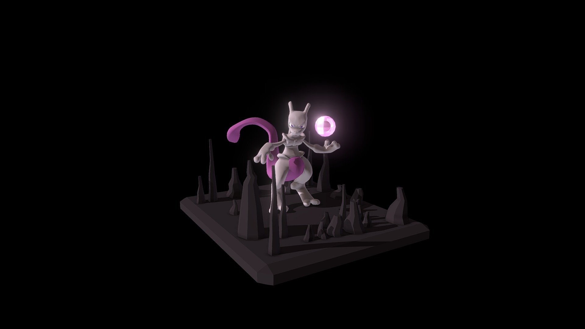 Pokemon - Mewtwo - Download Free 3D model by s-rogers [81ec698] - Sketchfab