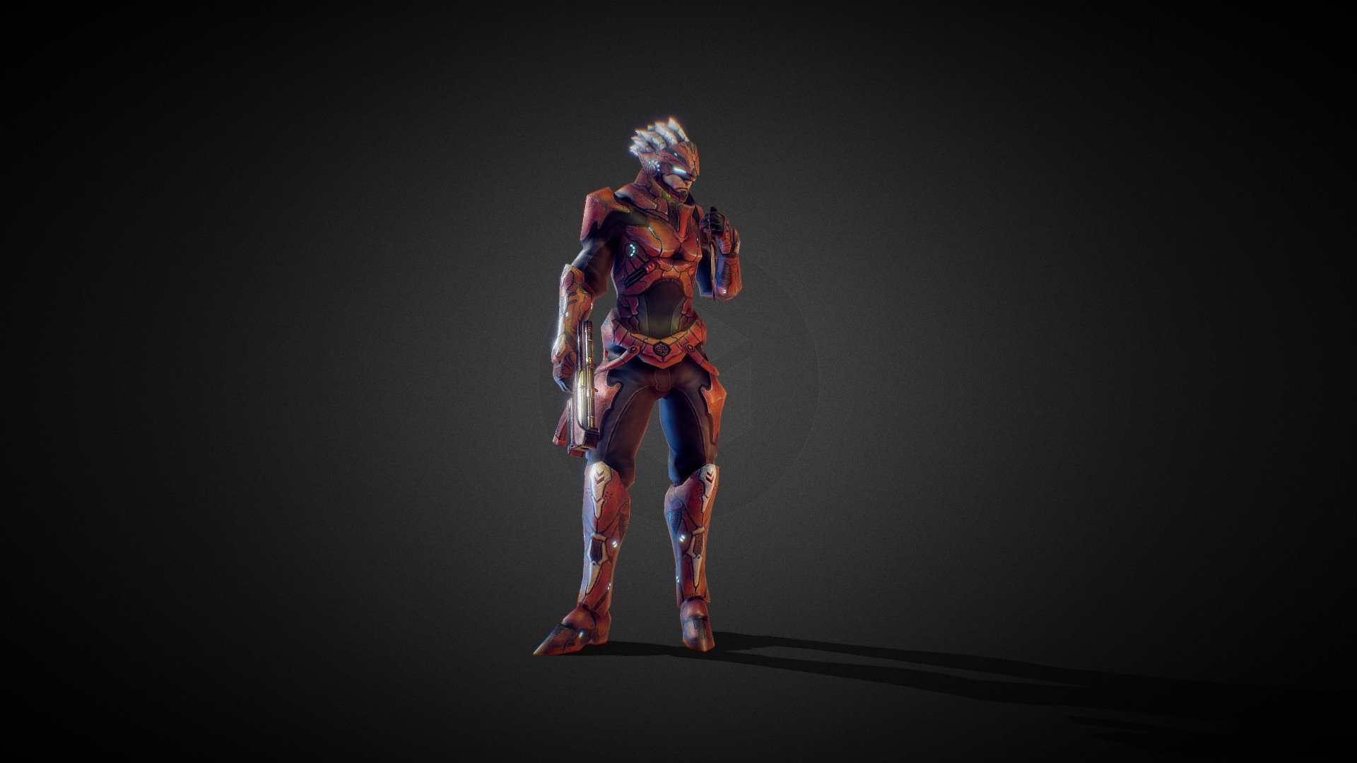 CyberWarrior - Download Free 3D model by MAXDESIGN-3D (@MAXDESIGN ...