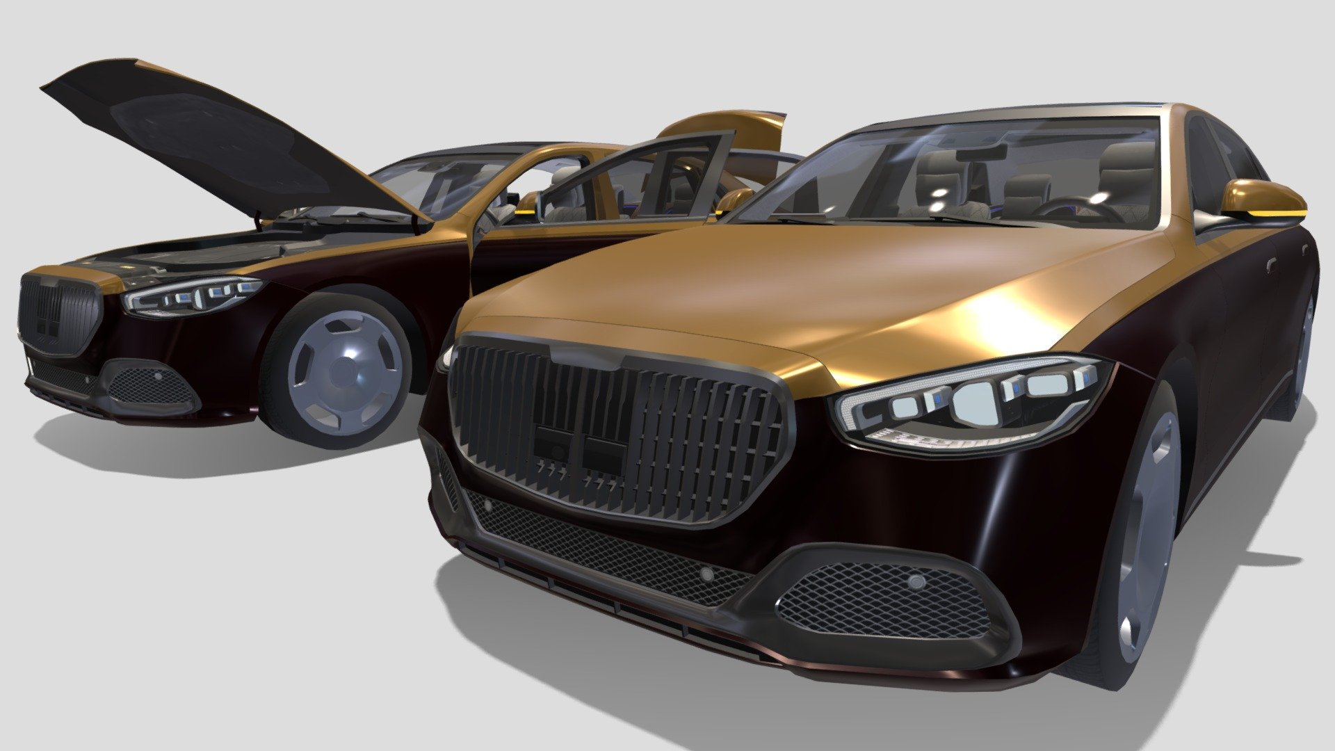 Mercedes- Benz S- Class Maybach 2021 - 3D model by entervent [81f29cf ...
