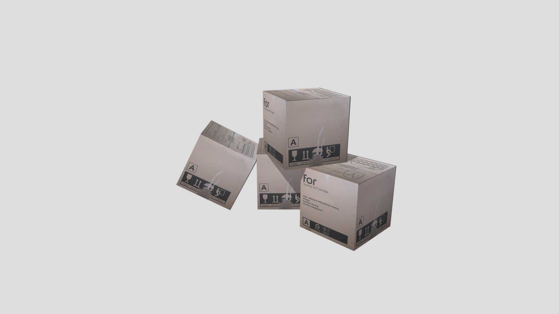 Boxes - 3D model by royals43519 [81f7106] - Sketchfab