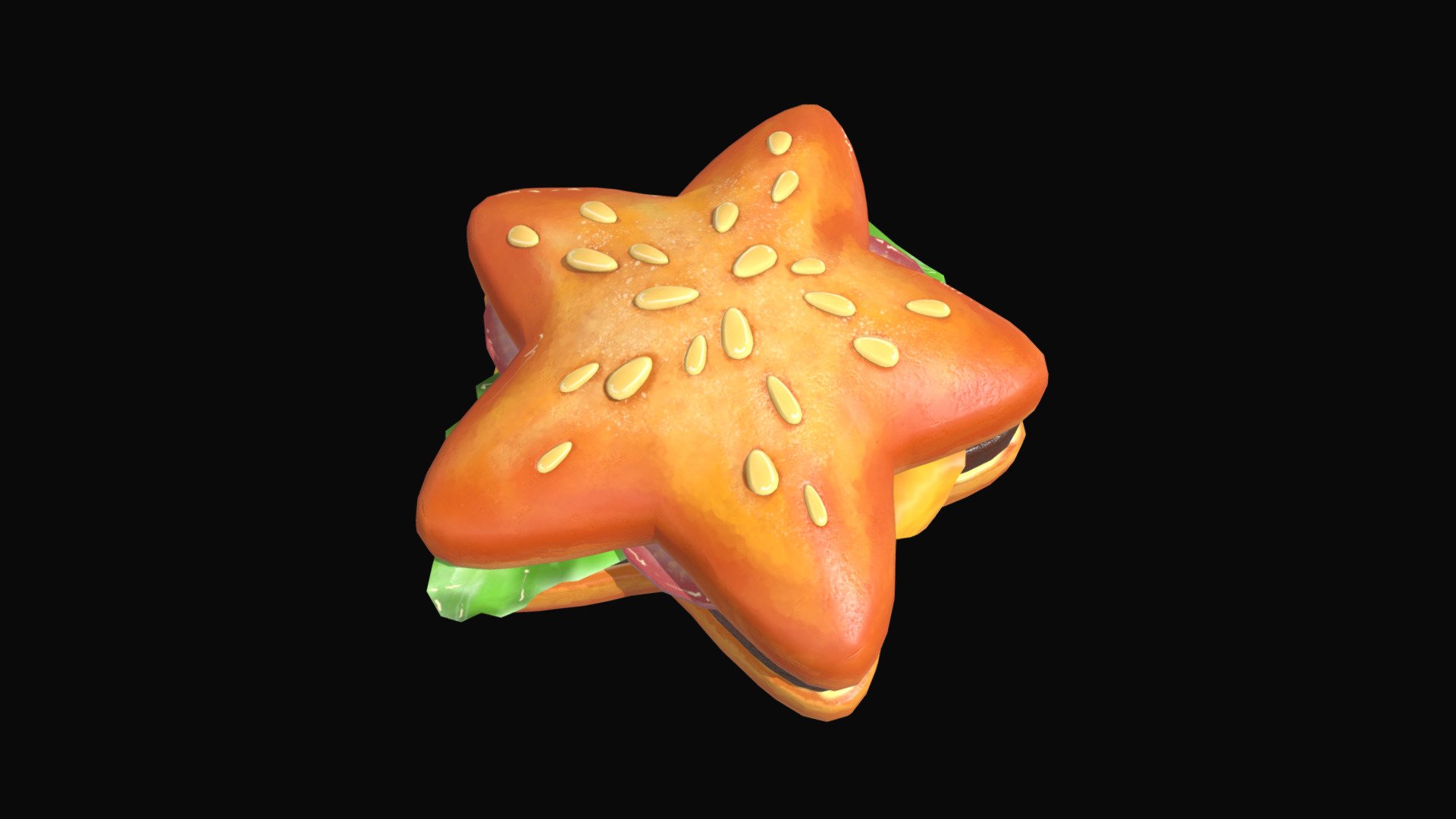 Space Burger - 3D model by Mykoton [81f9041] - Sketchfab