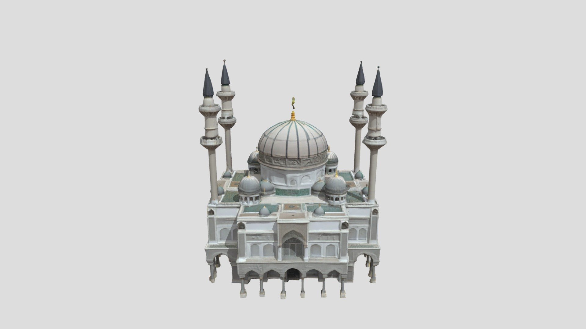 Mosque (masjid) 3d model - Download Free 3D model by Render_3ds ...