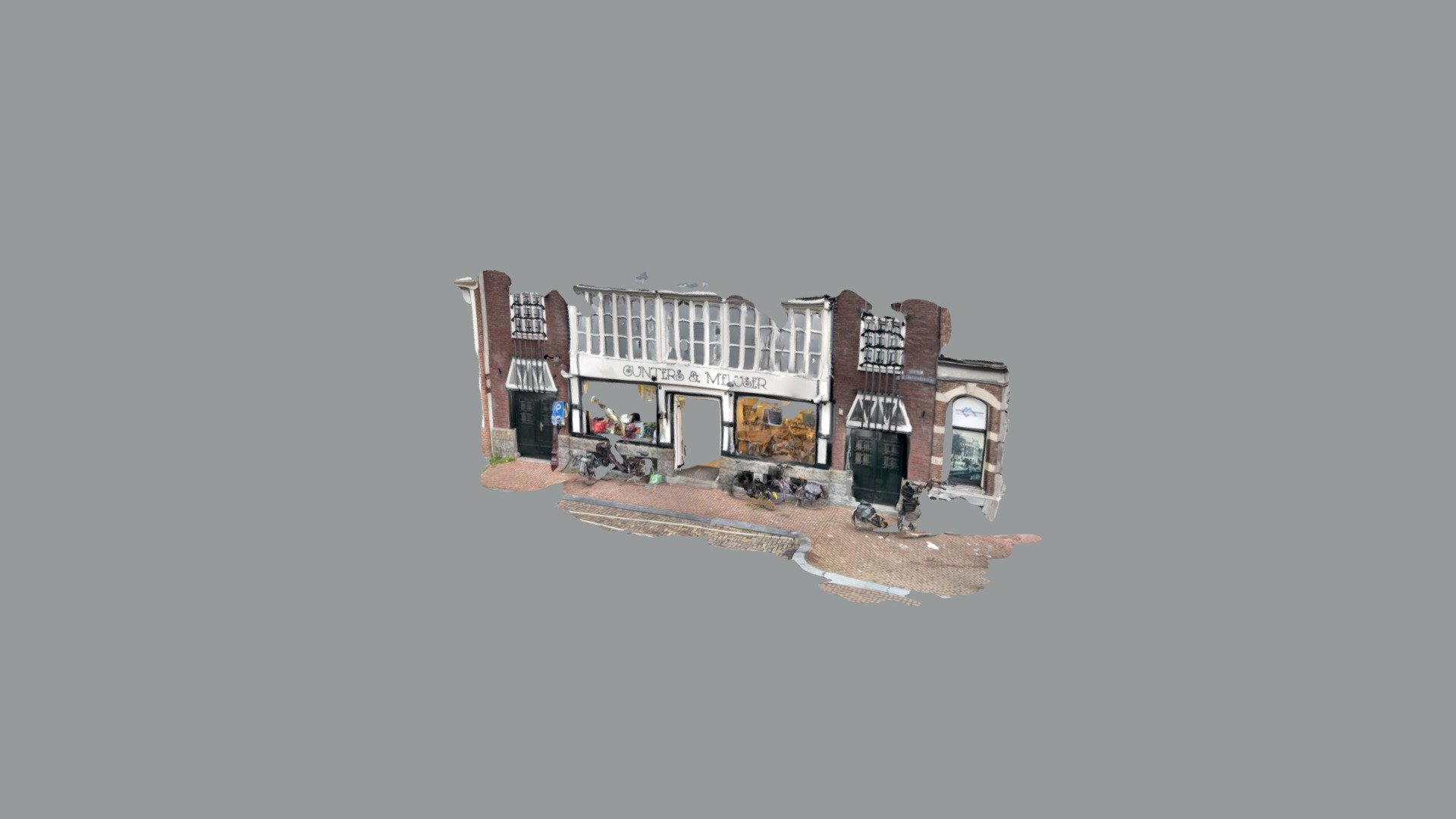 Amsterdam shop front - Download Free 3D model by rebeccafrankel ...