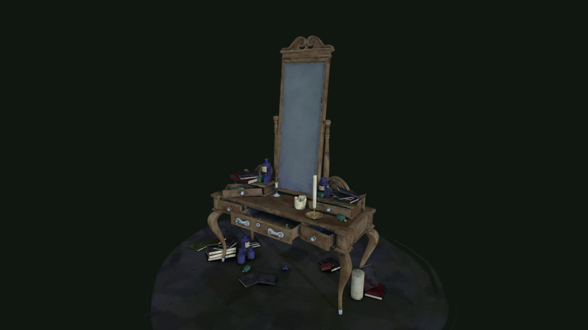 Vanity Table - 3D model by annarudzka [81ff867] - Sketchfab