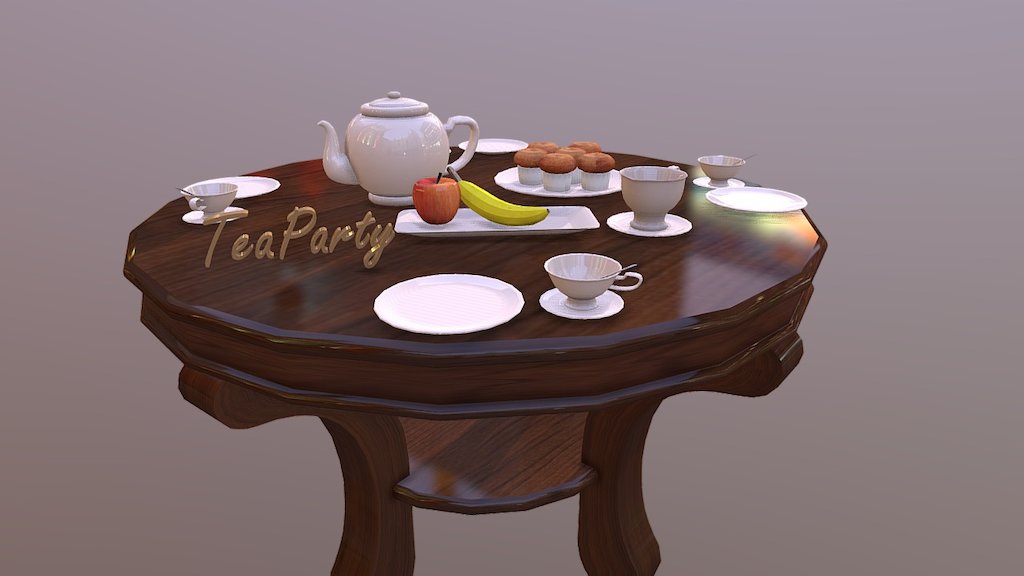Tea Party - 3D model by WitchBolt [820091a] - Sketchfab