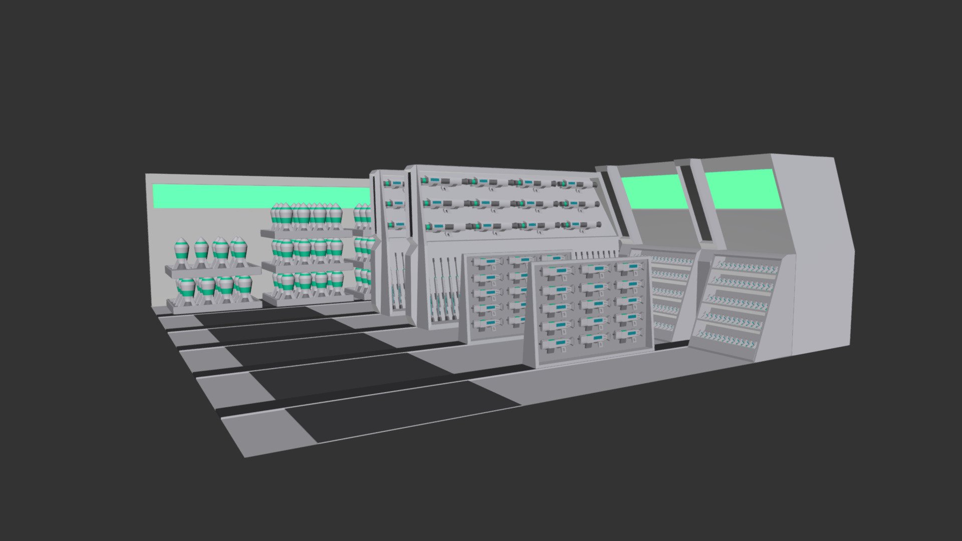 Futuristic Arsenal - 3D model by Raffli [8201c8e] - Sketchfab
